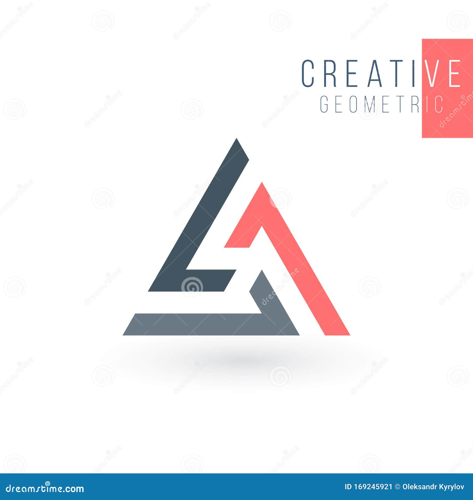 Geometric Triangle Unity Abstract Logo Design. Technology Business ...