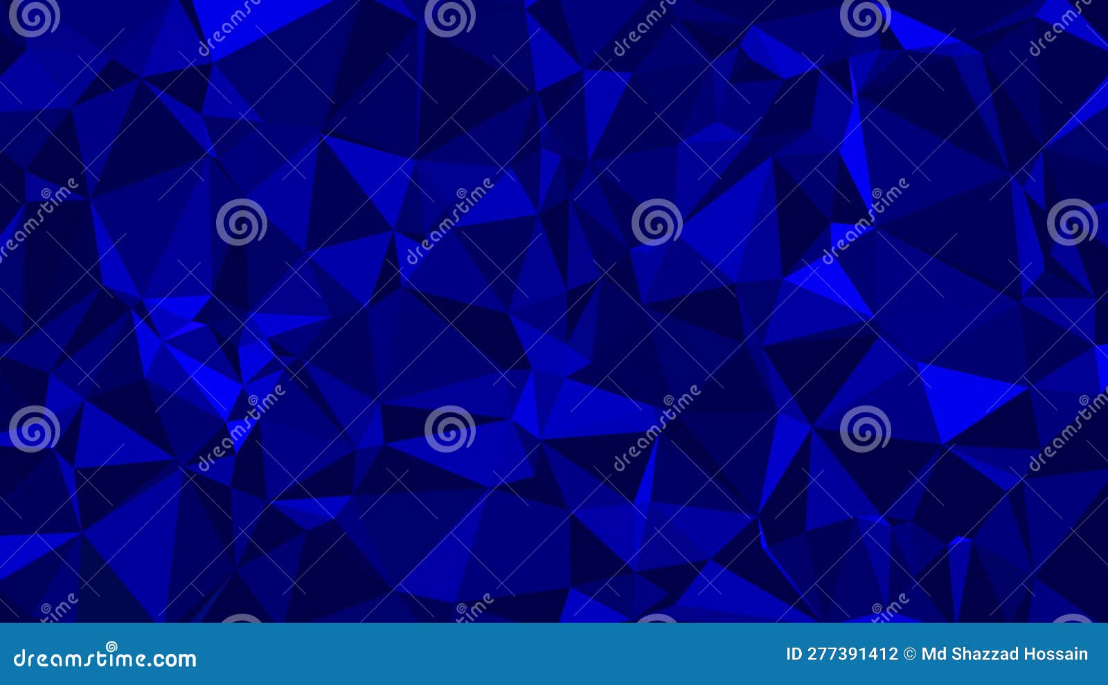 Geometric Triangles Blue Abstract Background Stock Vector ...