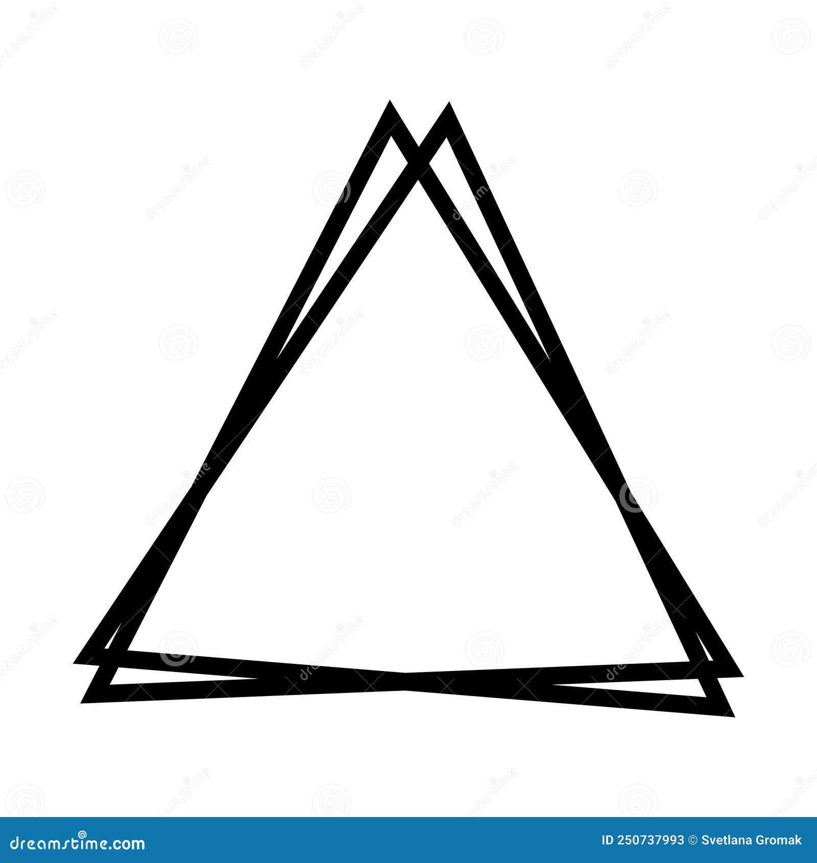 Geometric Triangular Frame.Vector Illustration Stock Vector ...
