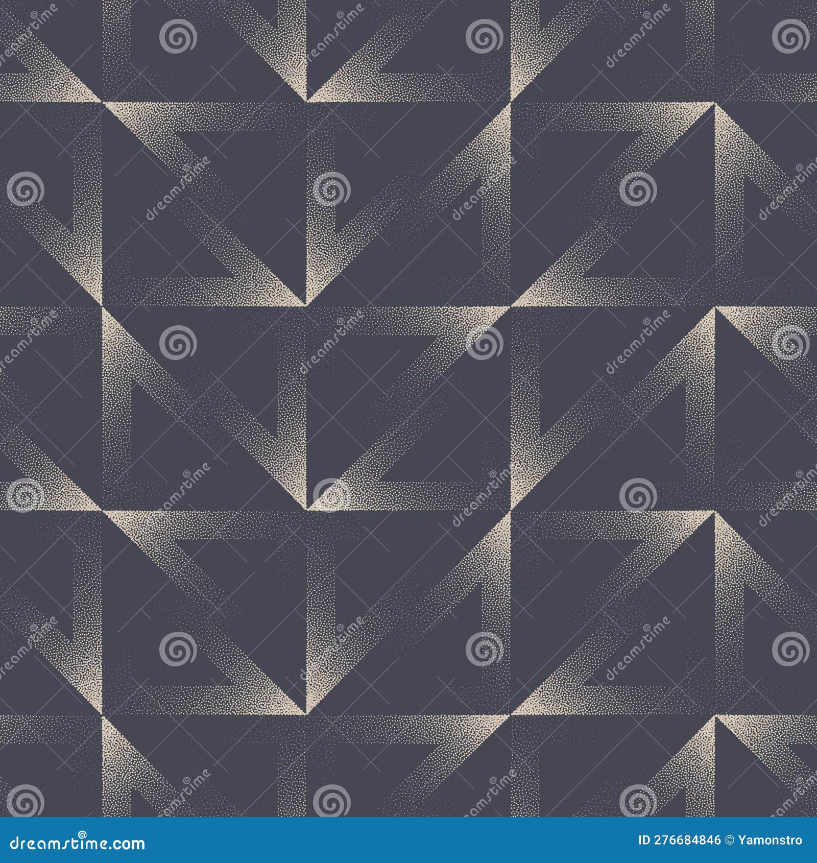 Geometric Triangular Grid Seamless Pattern Dot Wok Abstract Background