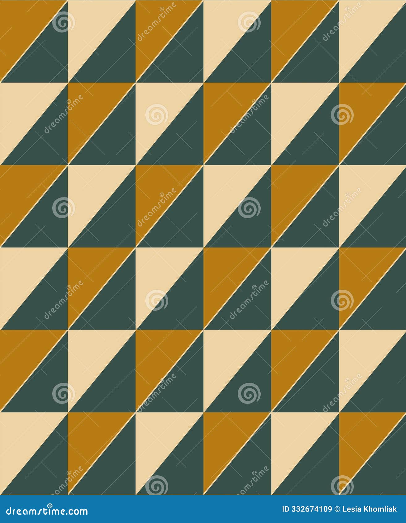 Geometric Triangular Pattern with Earth Tones in Modern Abstract Design ...