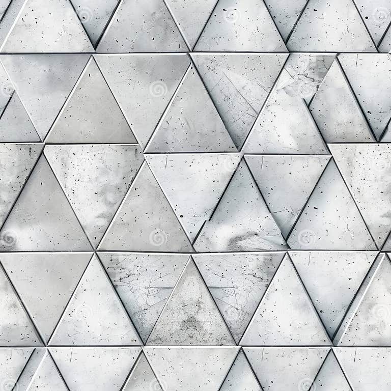 Retro Cement Tile with Geometric Triangles, Perfect for a Vintage and ...