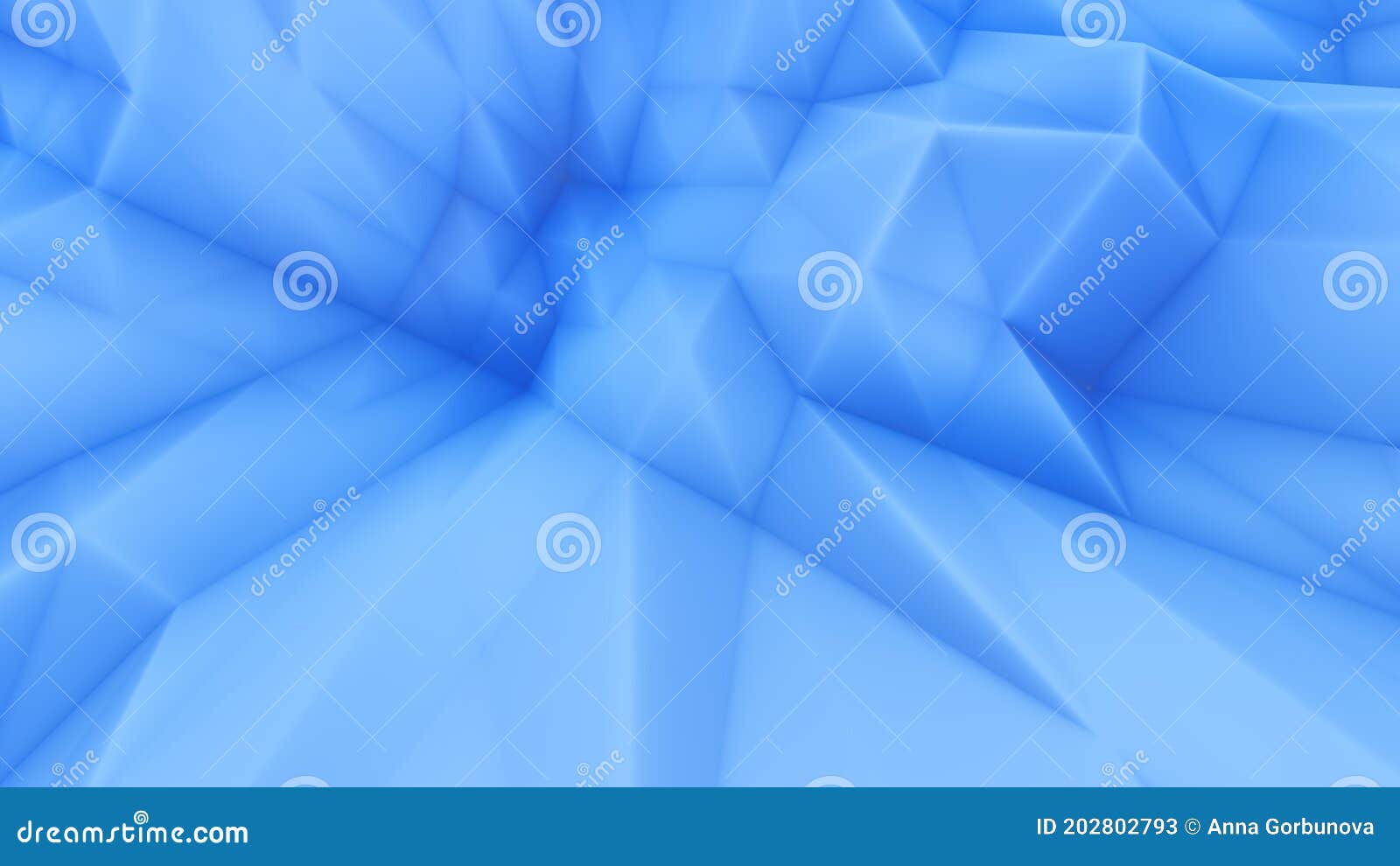 Abstract Architecture Background of Blue Triangular Shaped 3d Render ...