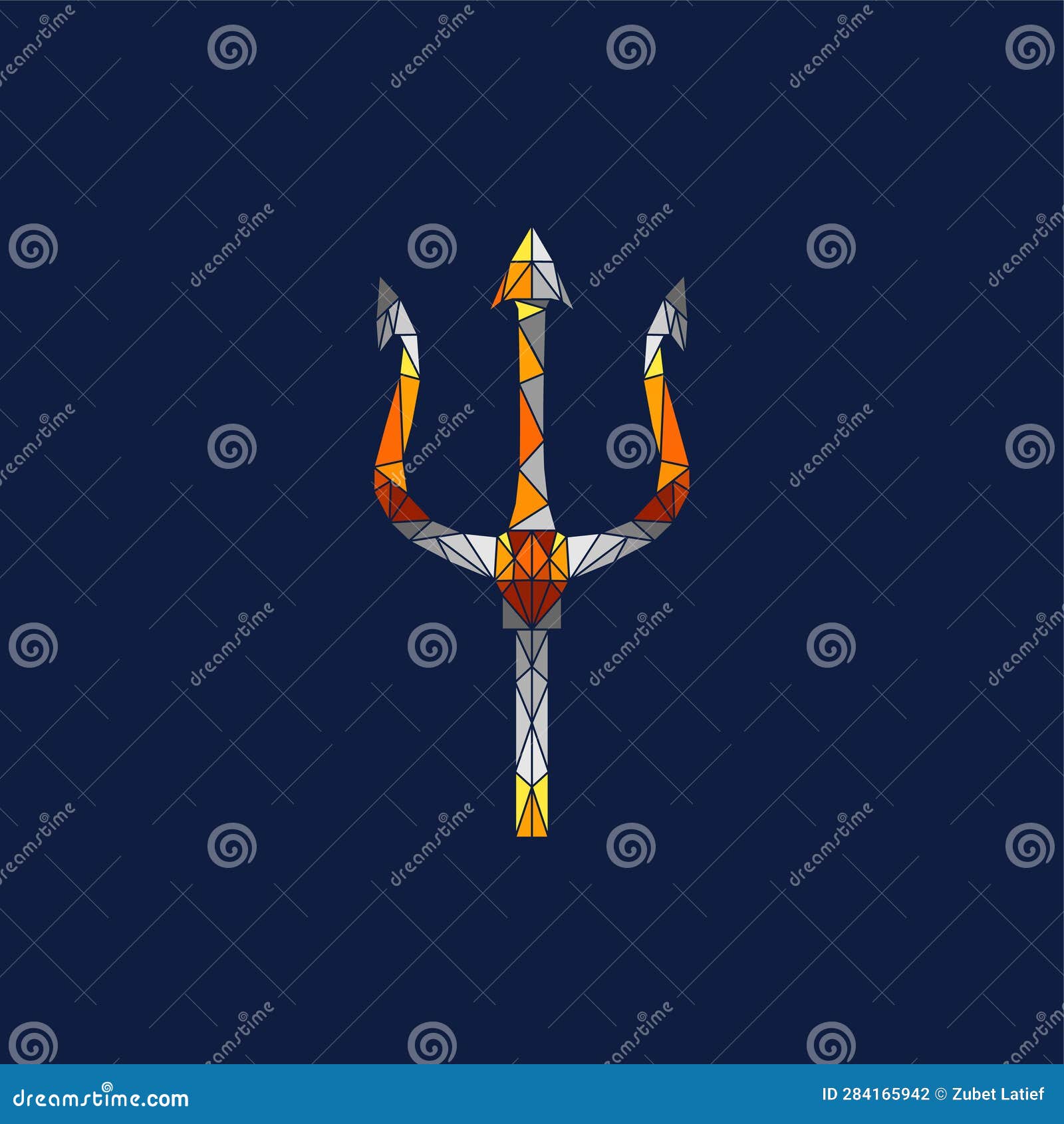 Trident Weapon Logo Design Vector Template | CartoonDealer.com #162895735