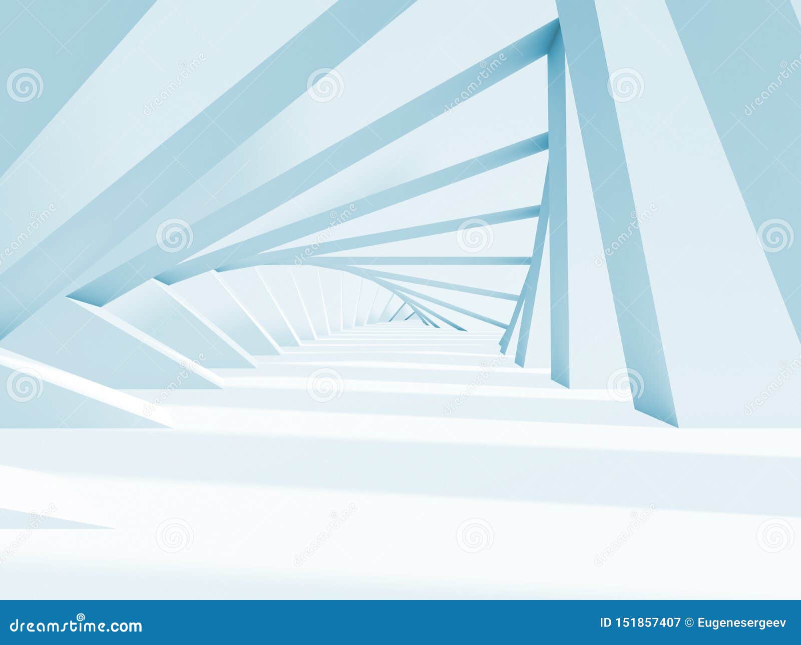 Geometric Tunnel Background. 3d Stock Illustration - Illustration of ...