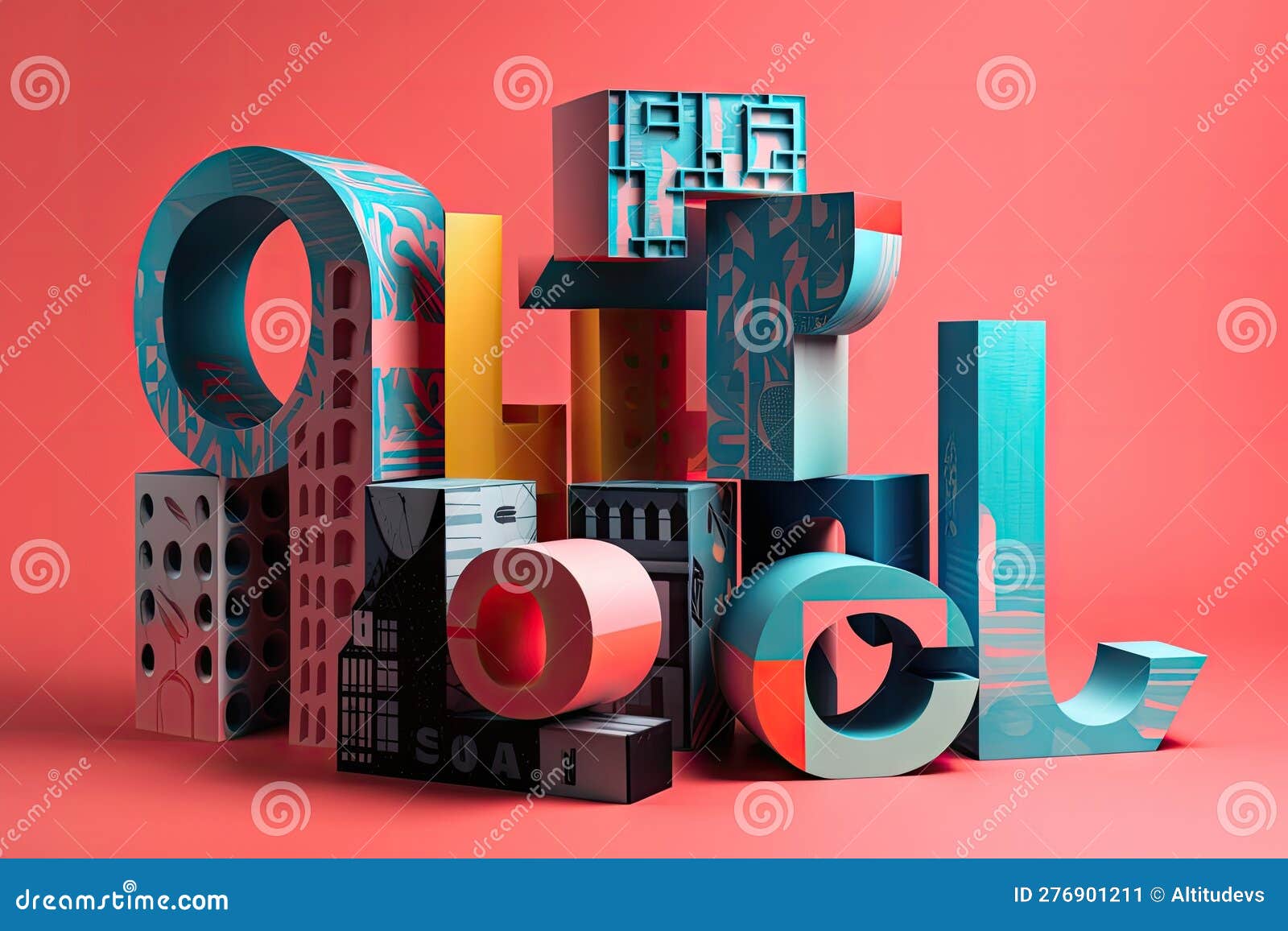 Geometric Typography and Letterforms, Playing with Scale and ...