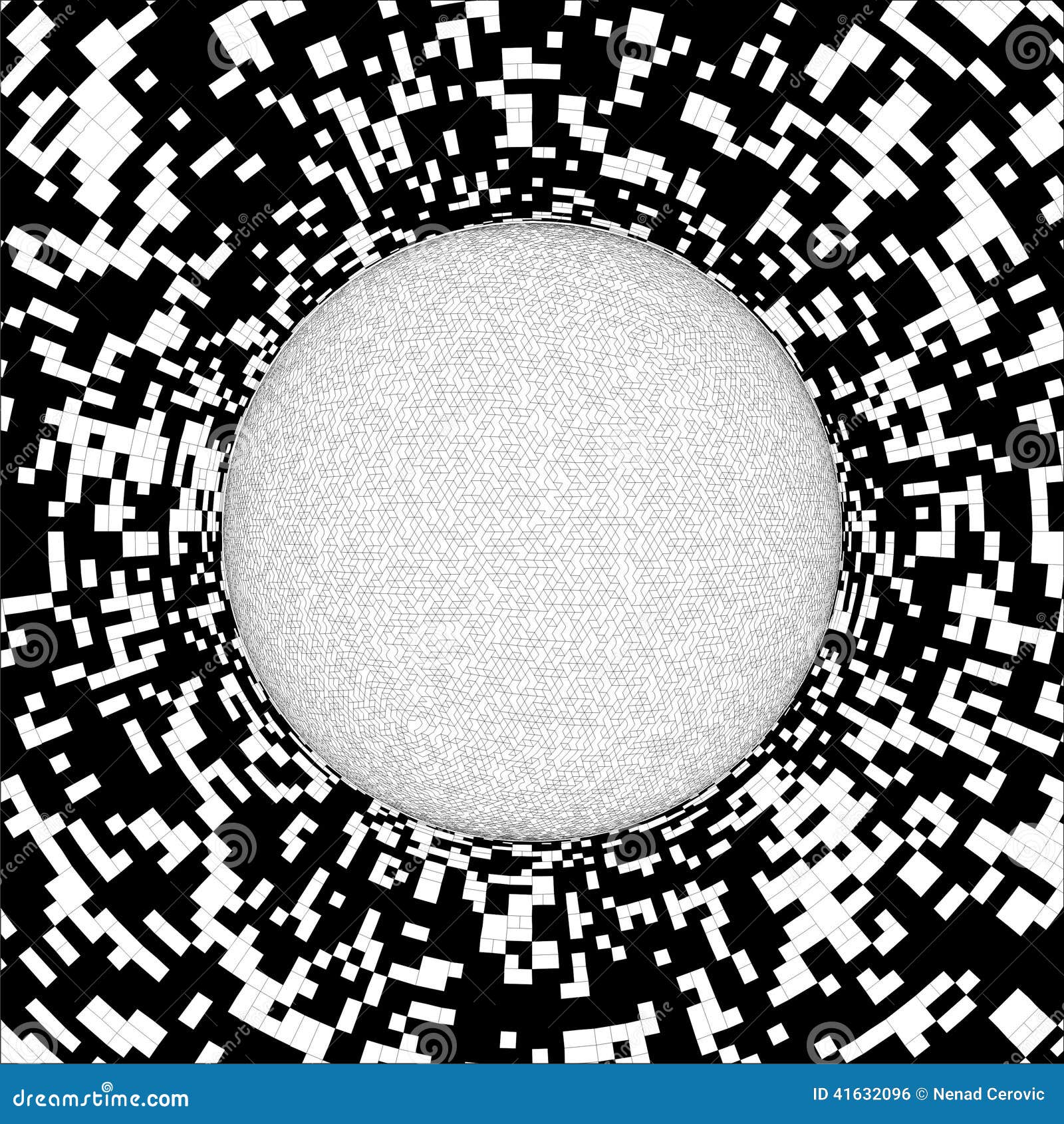 Geometric Union Sphere Made of Triangles with Torus Vector Stock Vector ...