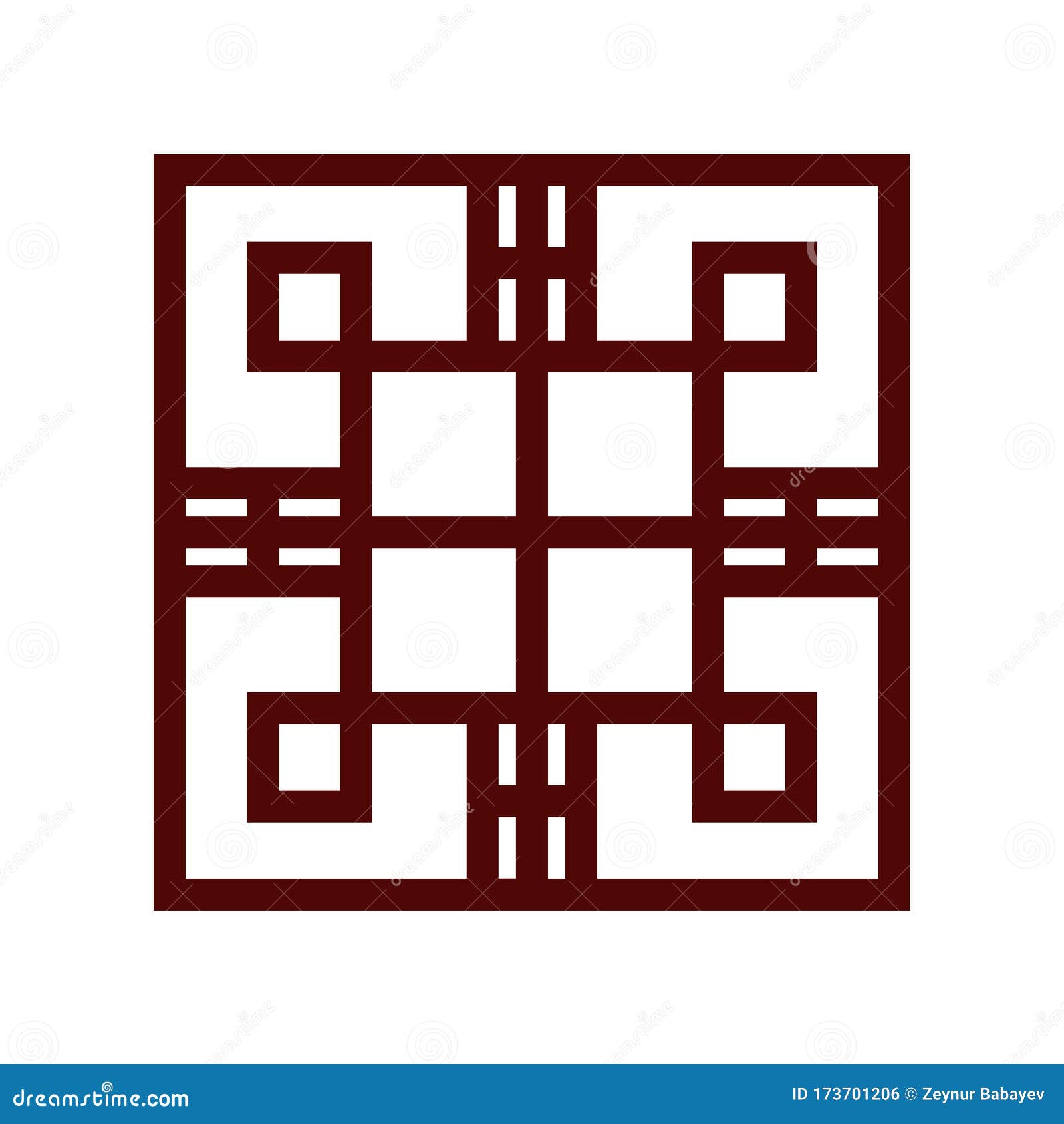 Geometric Unique Korean Traditional Pattern. Vector Illustration. Stock ...