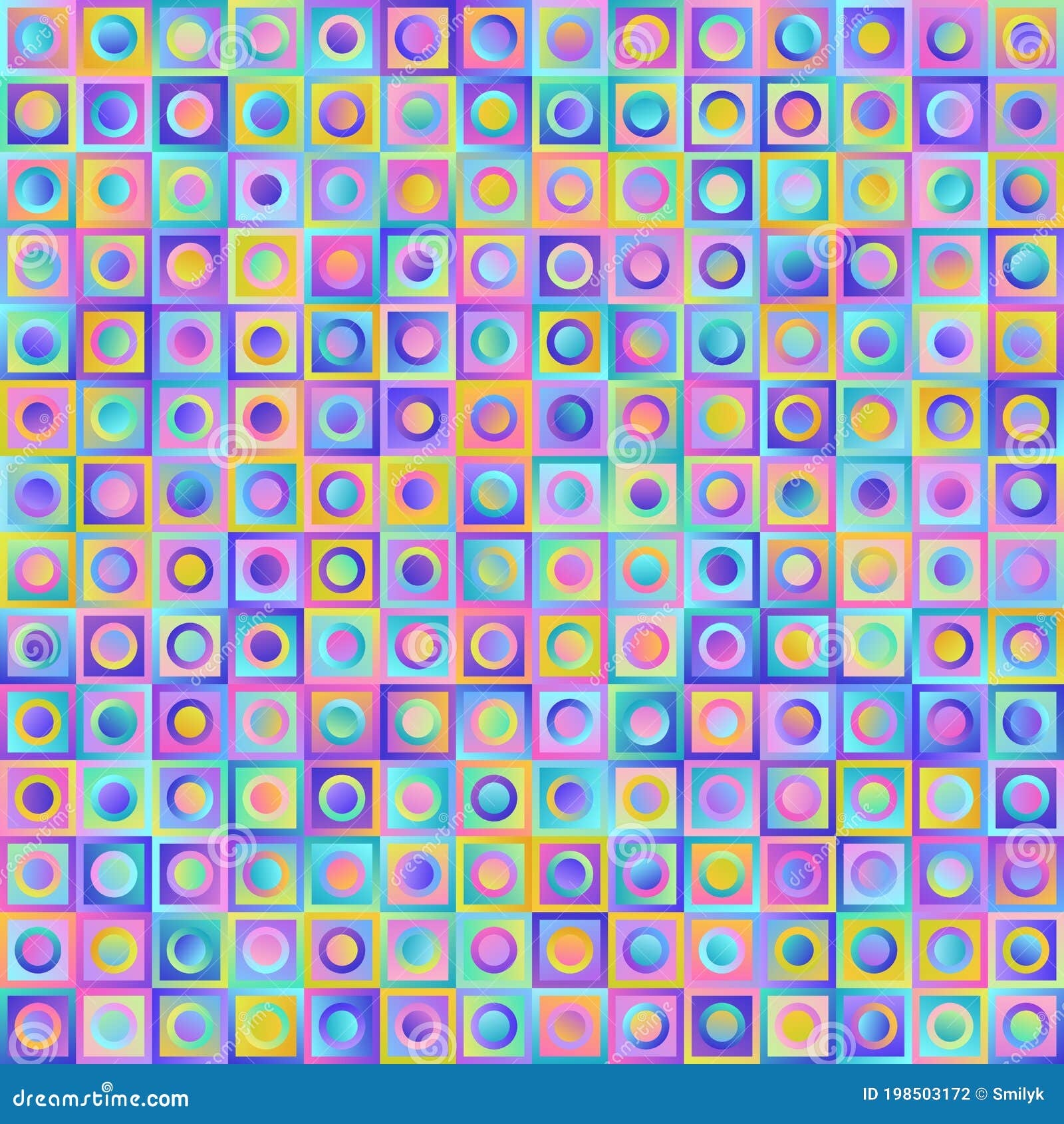 Geometric Universal Abstract Colorful Gradient Seamless Pattern of ...