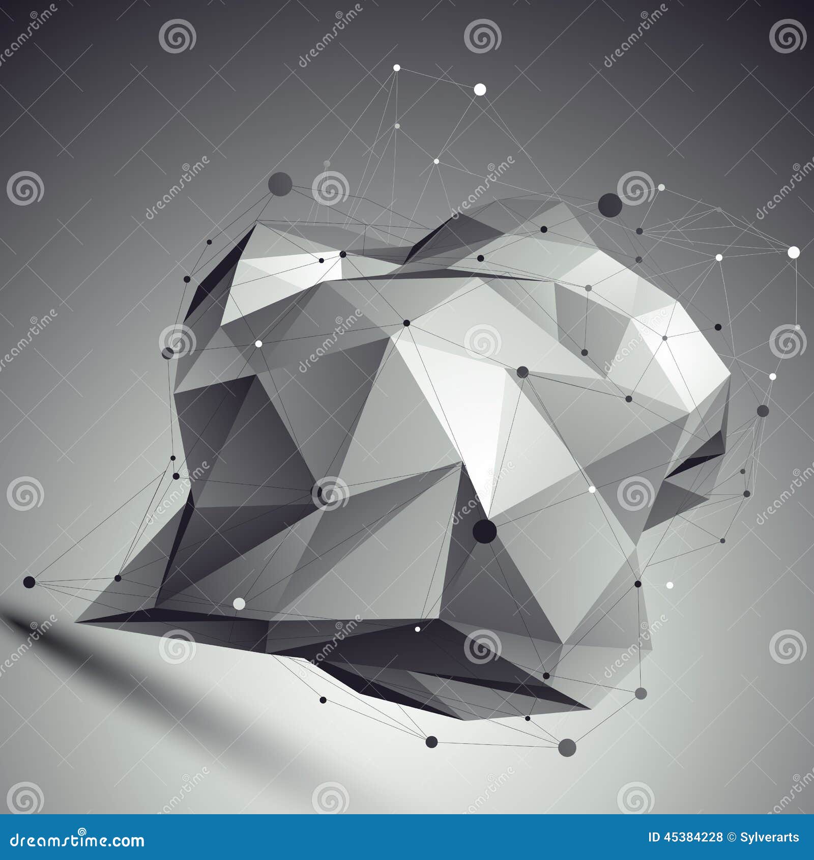 Backdrop Asymmetric Exploded Figure Vector Illustration | CartoonDealer ...