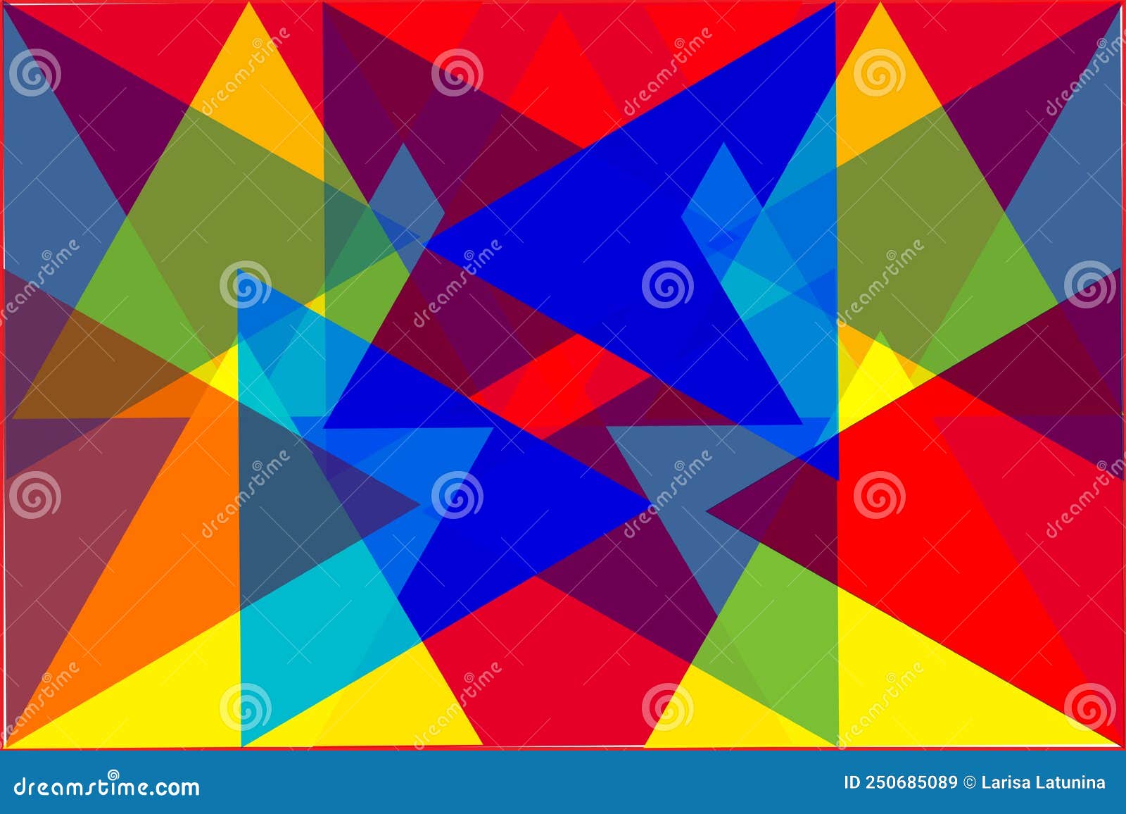 Geometric Vector Background with Translucent Triangles. Stock Vector ...