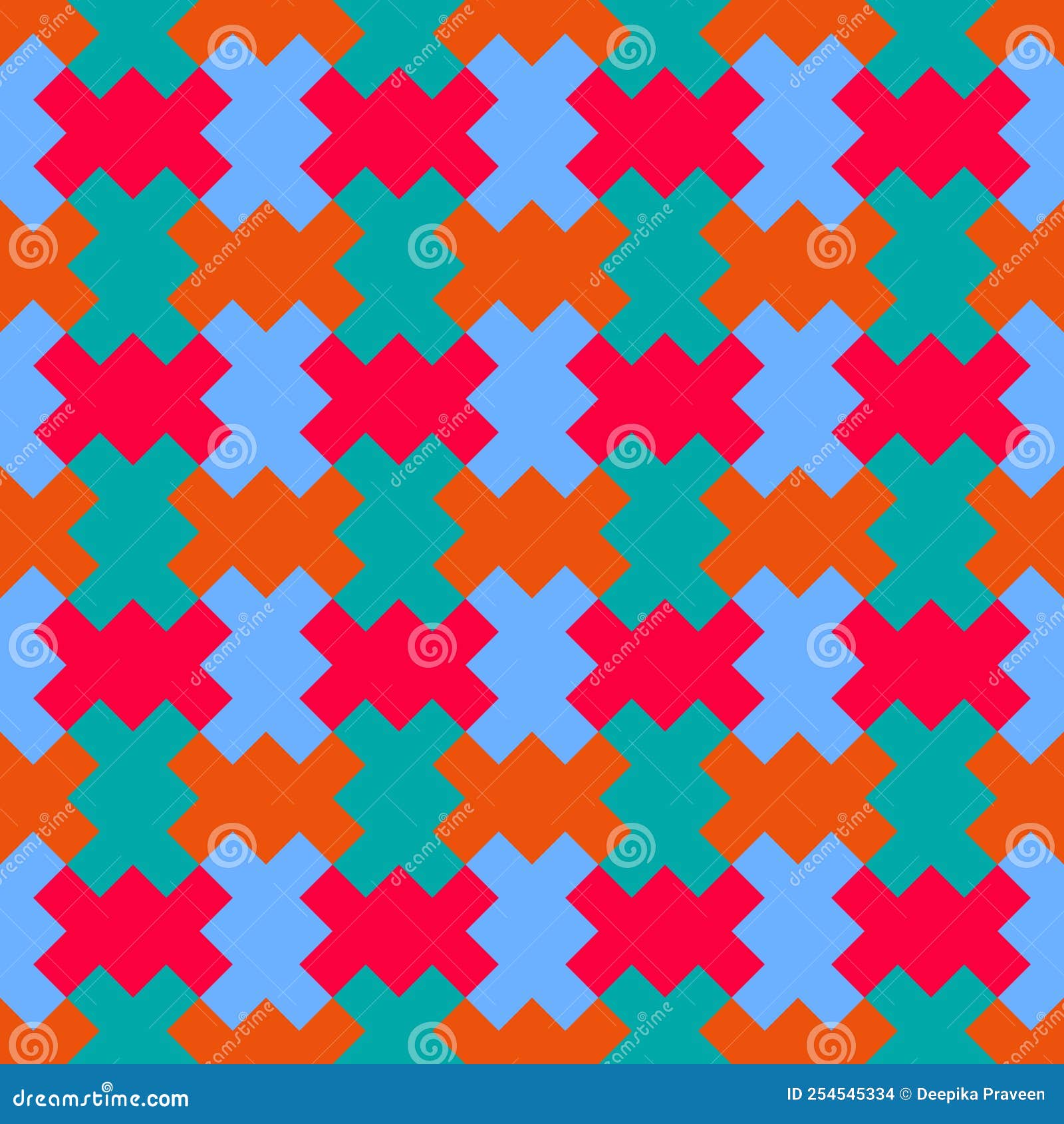 Geometric Vector Tessellation Seamless Pattern Stock Vector ...