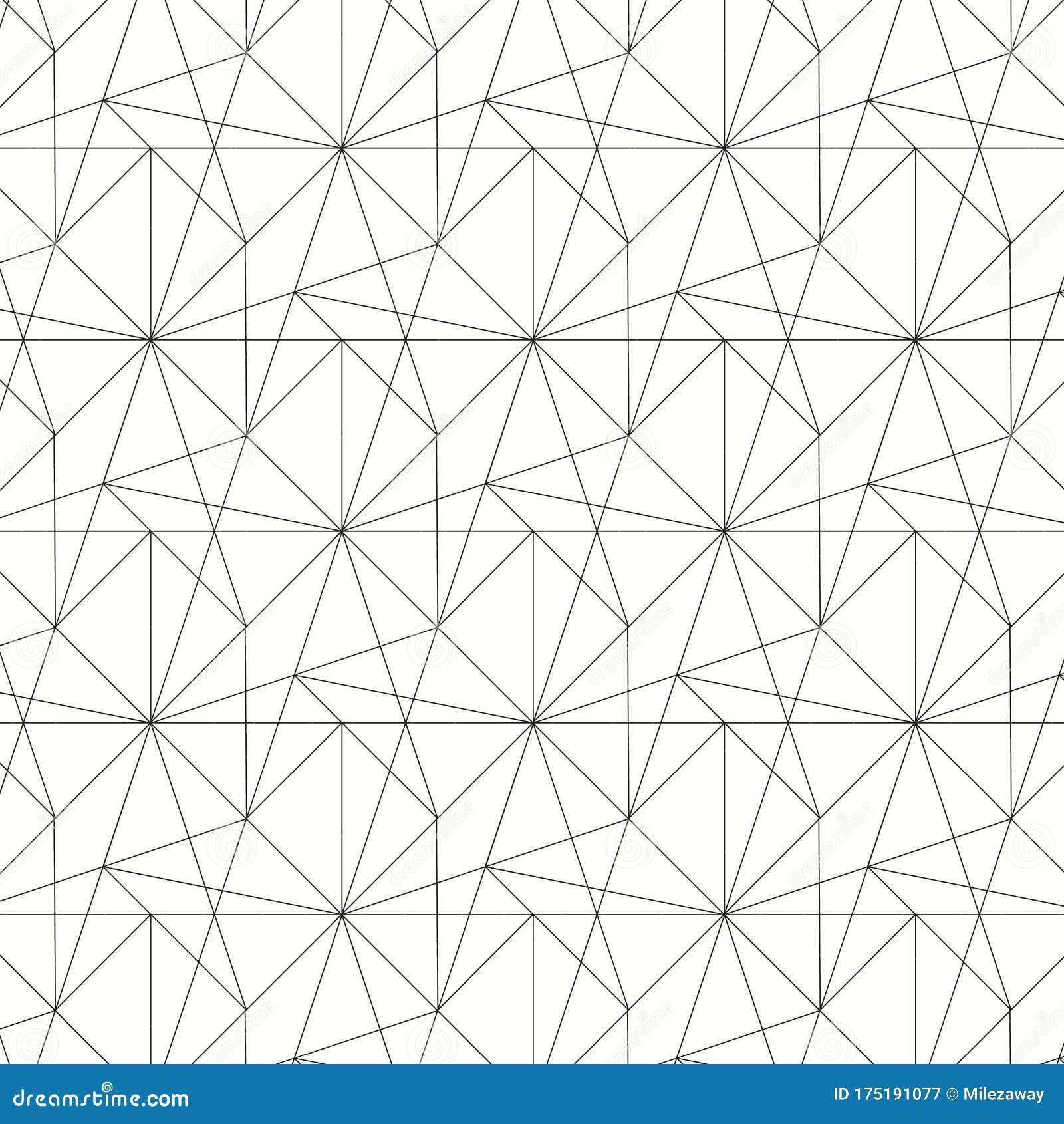 Geometric Vector Pattern, Repeating Chaos Thin Line Triangle. Pattern ...