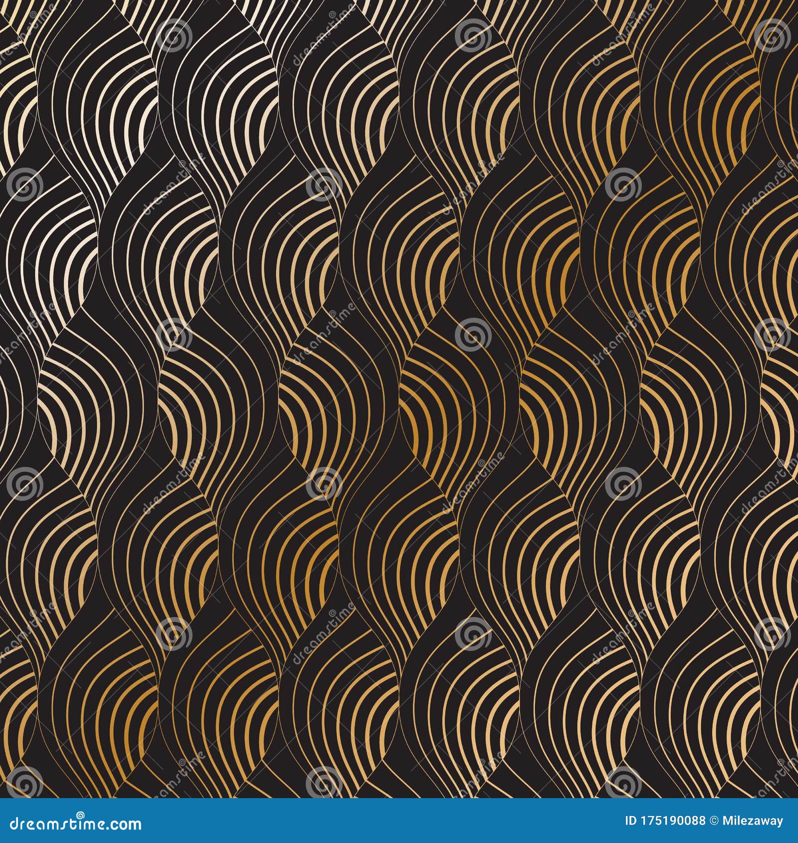 Repeating Curve Designs Vector Illustration | CartoonDealer.com #131963742