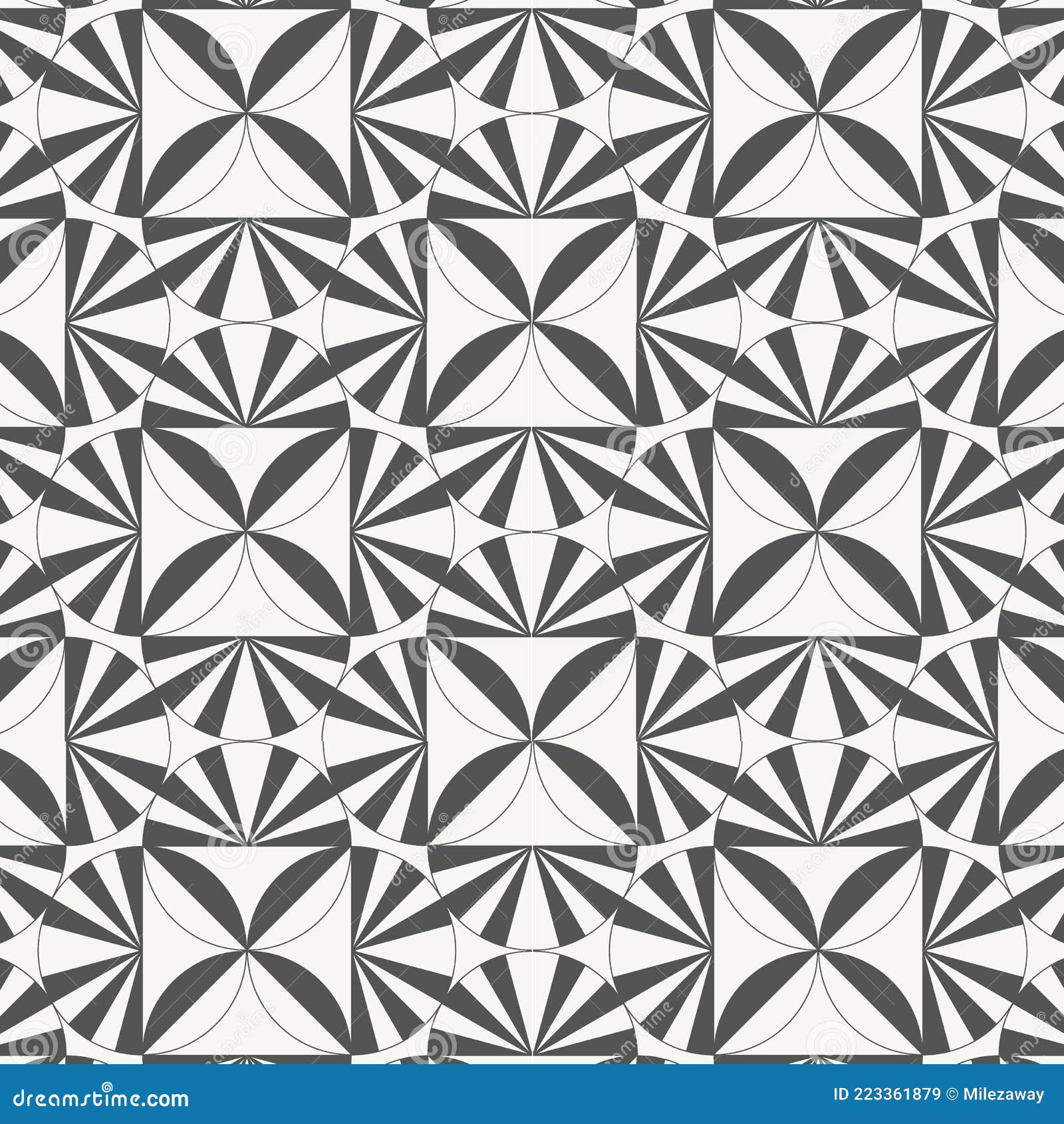 Geometric Vector Pattern, Repeating Diamond Shape, Abstract Flower and ...
