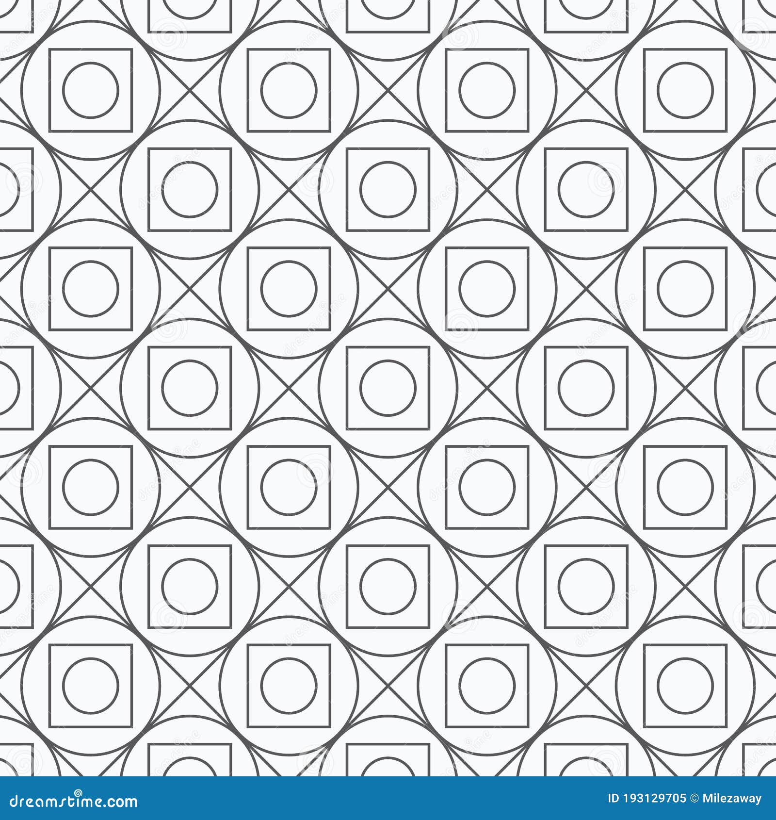 Geometric Vector Pattern, Repeating Diamond Shape and Circle on Square ...