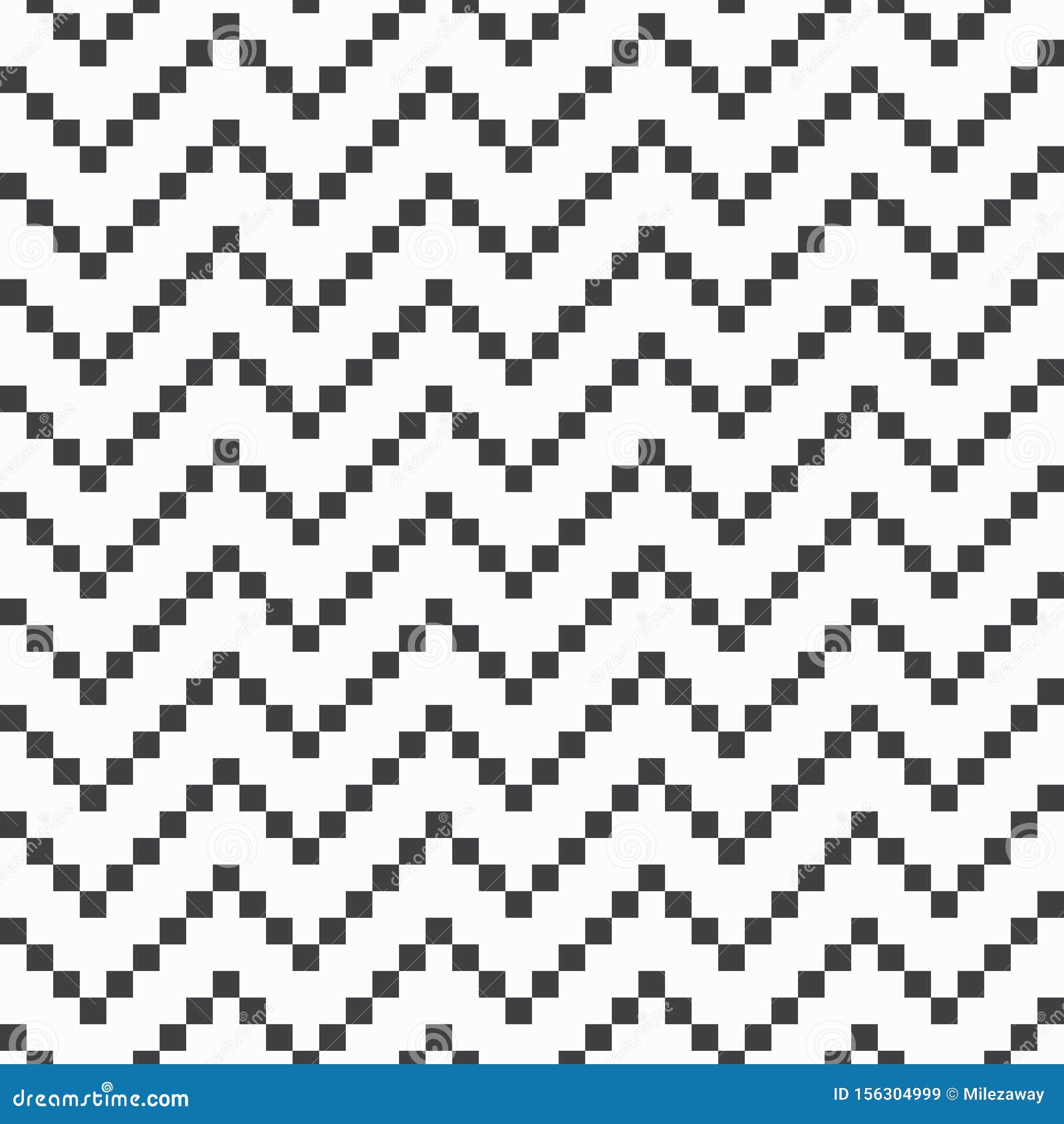 Geometric Vector Pattern Repeating Small Square Shape Pixel on Wavy ...