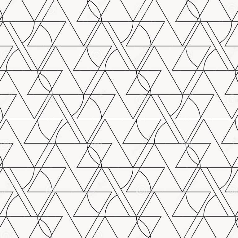Geometric Vector Pattern, Repeating Small Triangle and a Curved ...