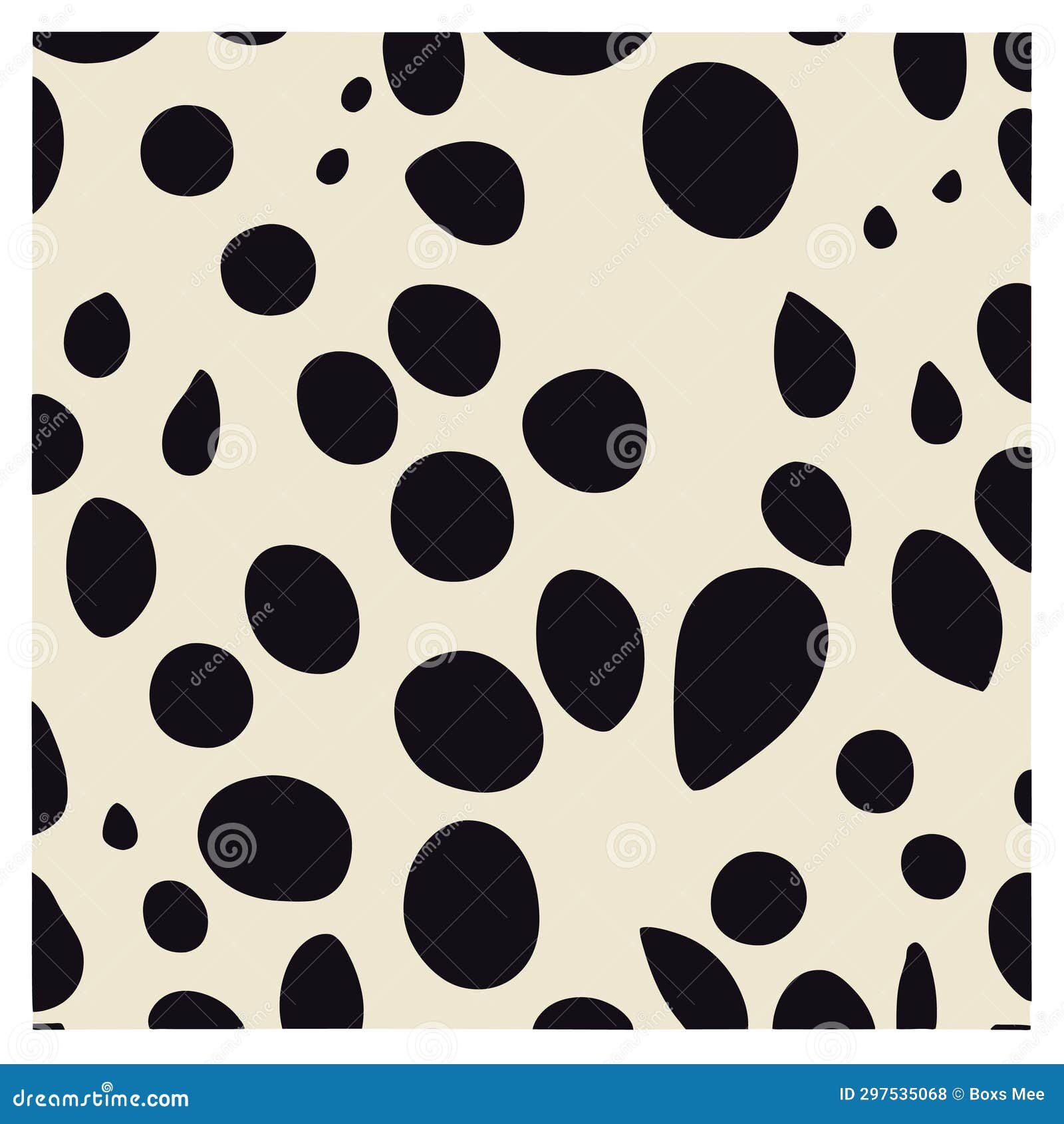 Geometric Vector Pattern with Spots. Seamless Abstract Ornament for ...