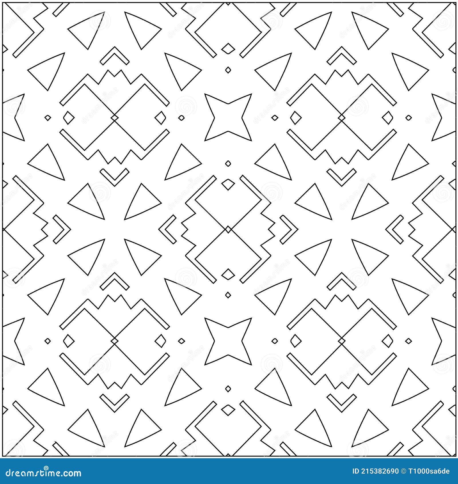 Geometric Vector Pattern with Triangular Elements. Seamless Abstract ...