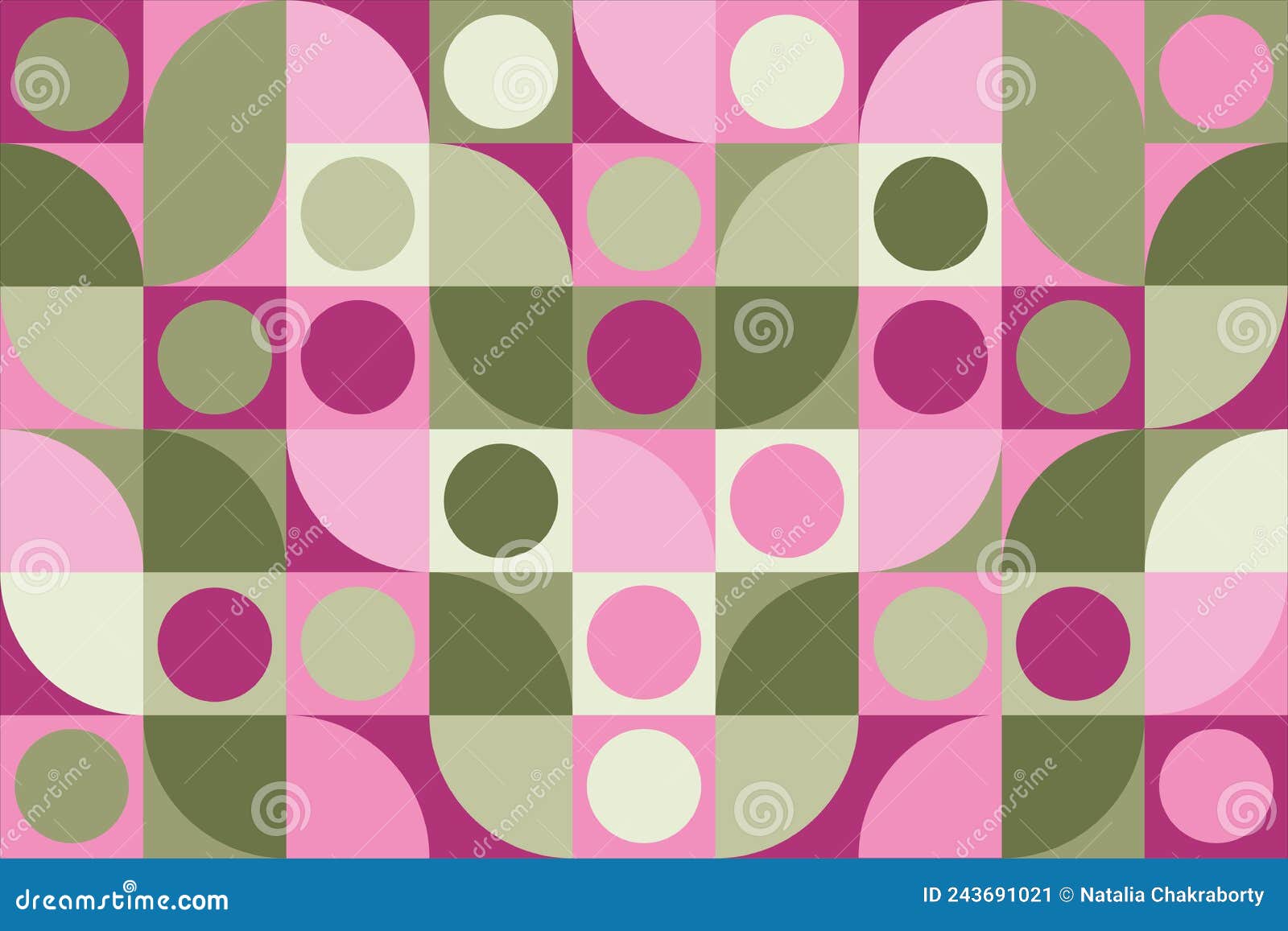 Geometric Vector Seamless Pattern Bold Stock Vector - Illustration of ...