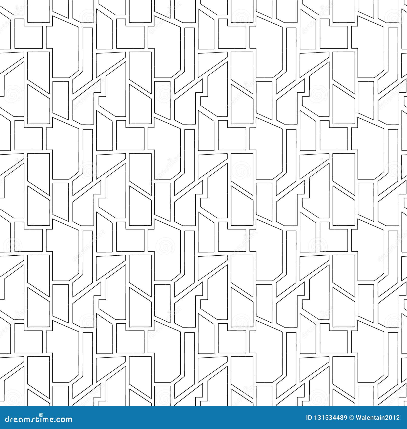 Geometric Vector Seamless Pattern with Different Geometrical Forms ...