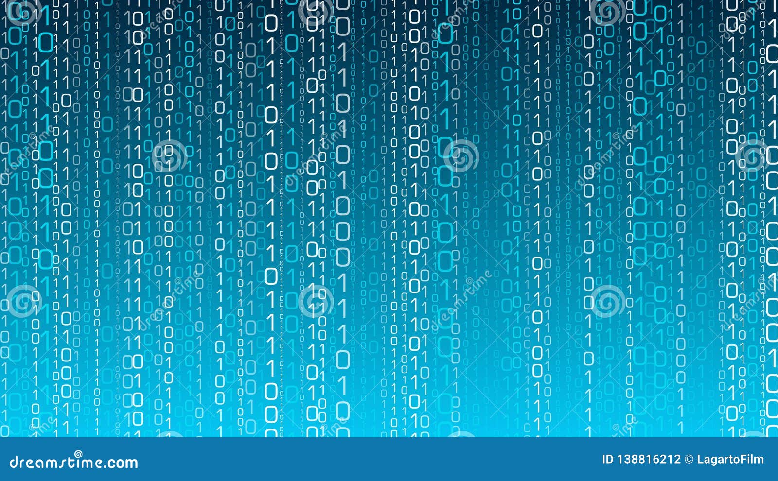 Cyberspace Computer Cloud, Random Opacity Vector Numbers Stock Vector ...