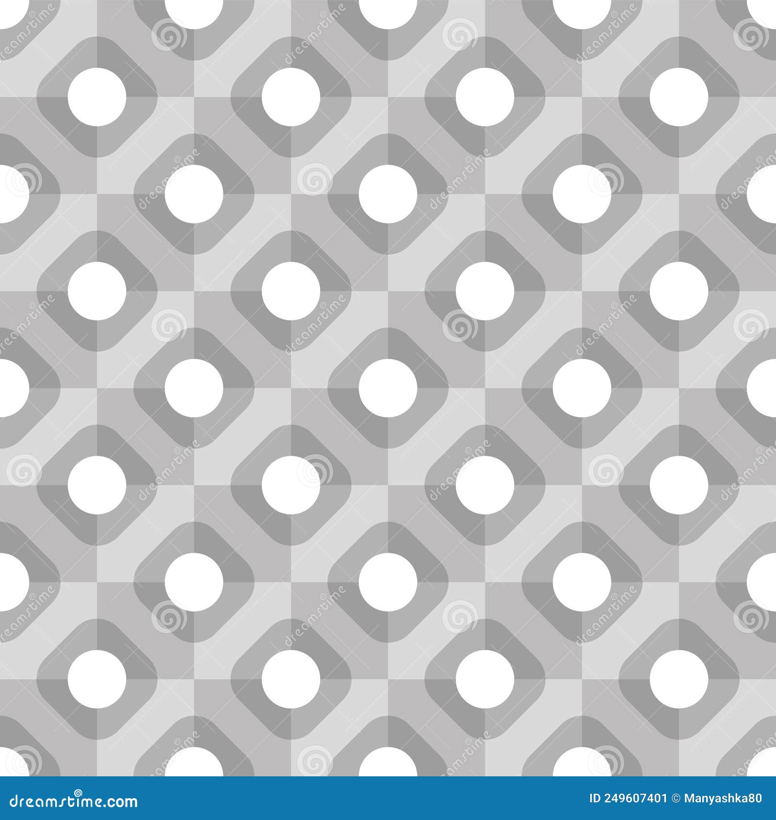 Geometric Vintage Background. Vector Pattern of White and Gray Shapes ...