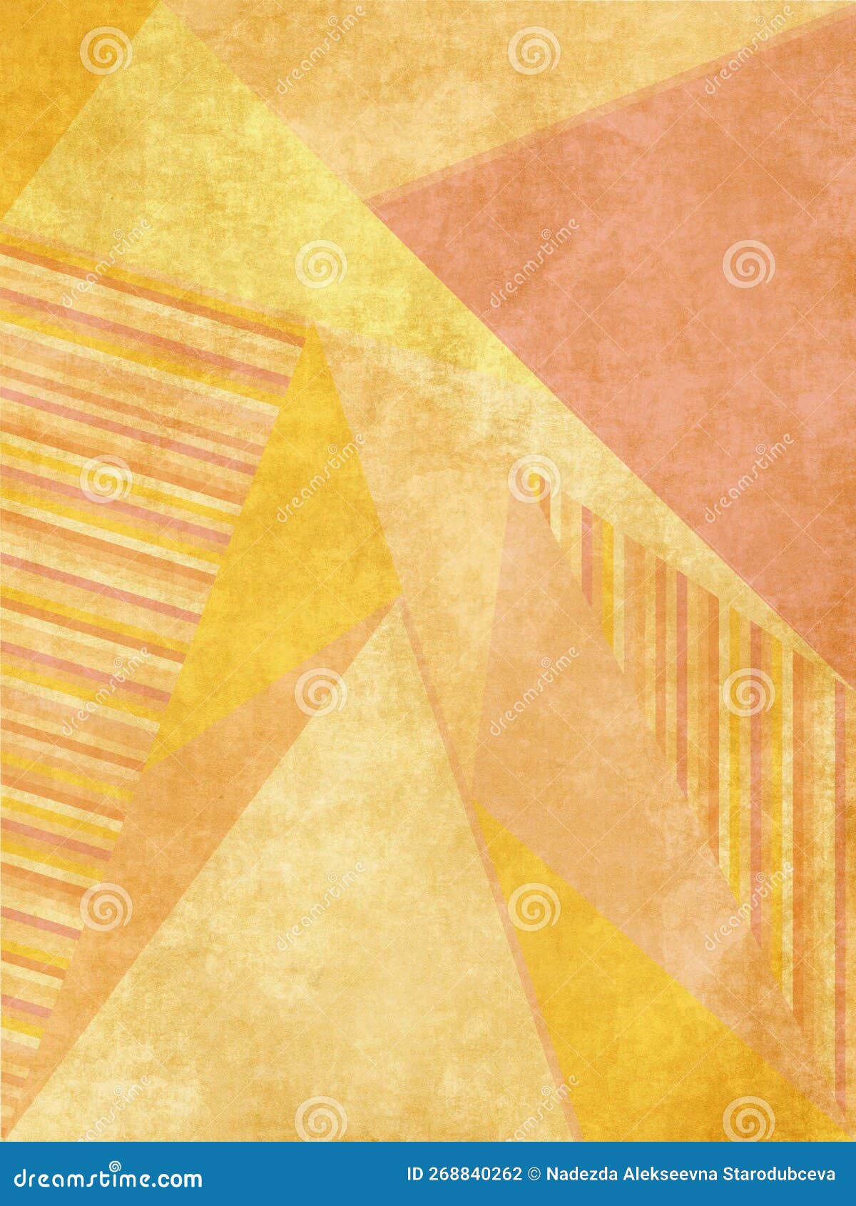 Geometric Vintage Texture Background for Poster. Triangles Stock ...