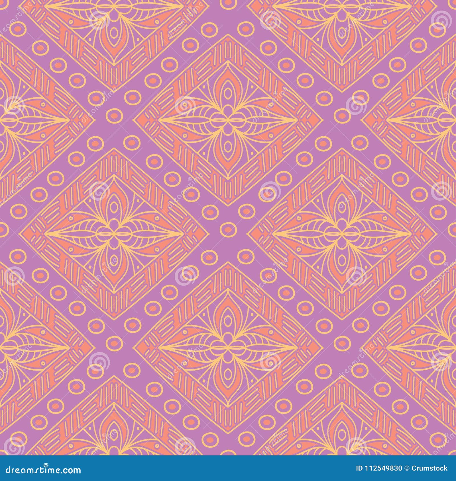 Geometric Violet Seamless Pattern. Bright Colored Background with Pink ...
