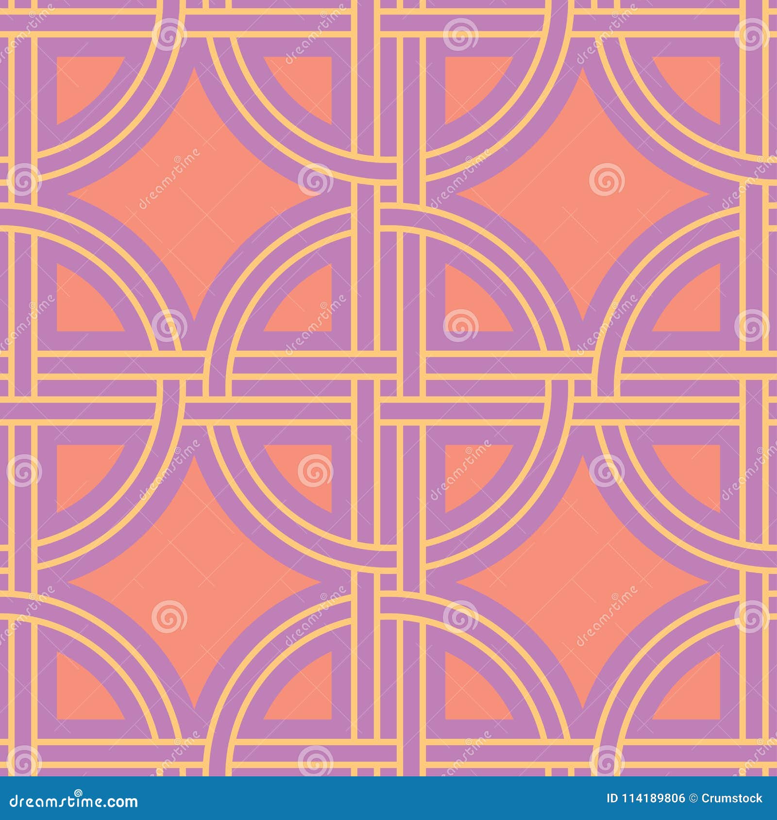 Geometric Violet Seamless Pattern. Bright Colored Background with Pink ...
