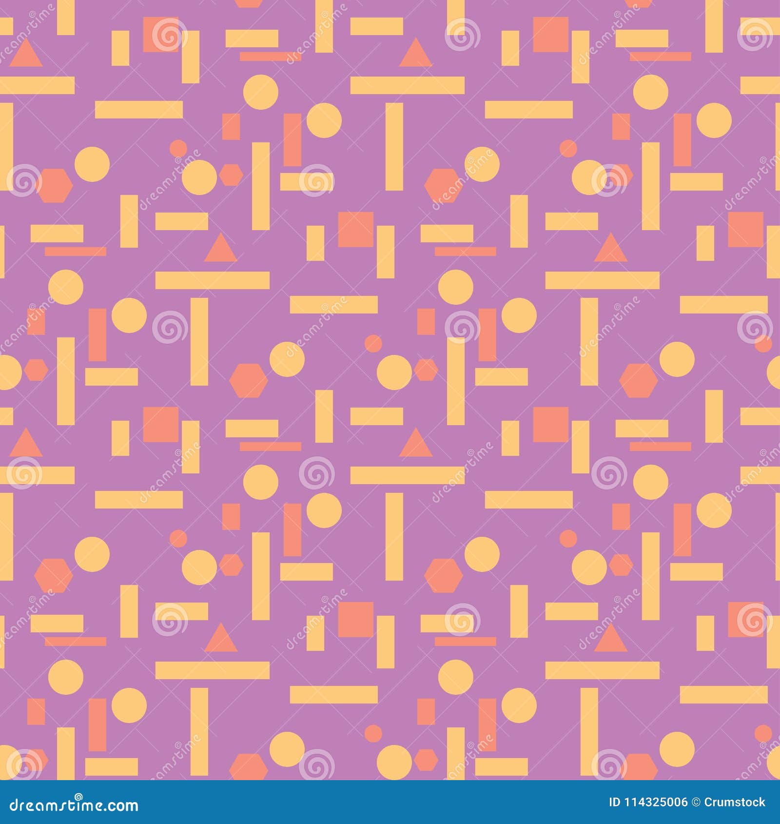 Geometric Violet Seamless Pattern. Bright Colored Background with Pink ...