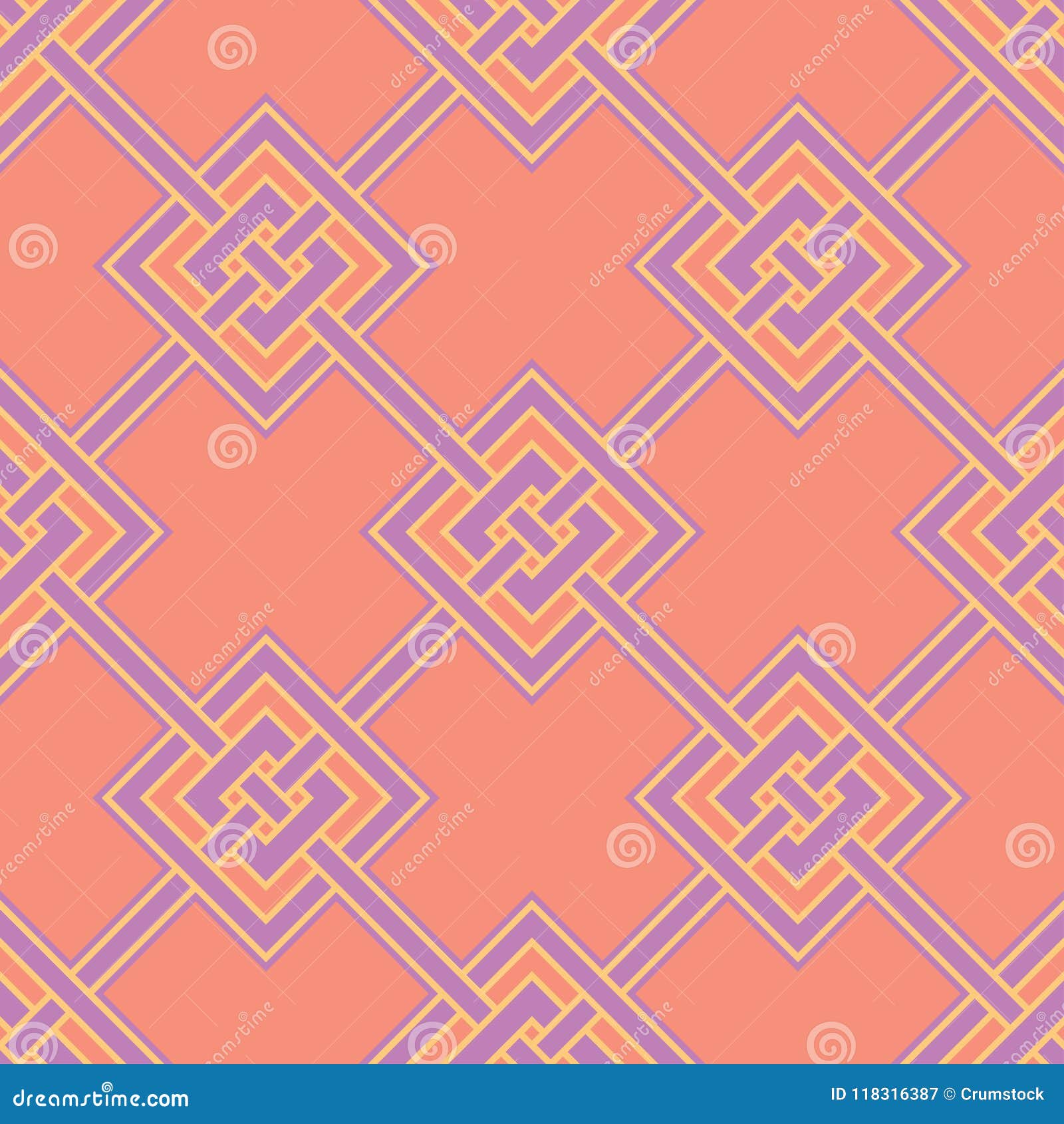 Geometric Violet Seamless Pattern. Bright Colored Background with Pink ...