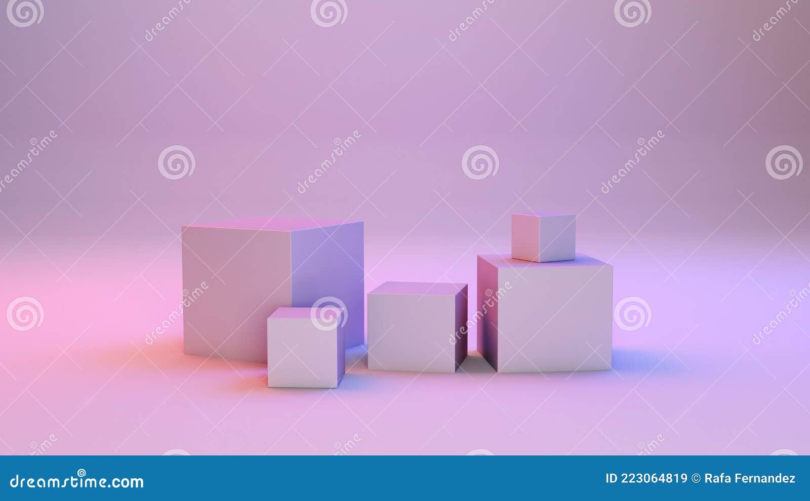 Geometric Violet Shape Abstract Background. 3d Rendering Stock ...