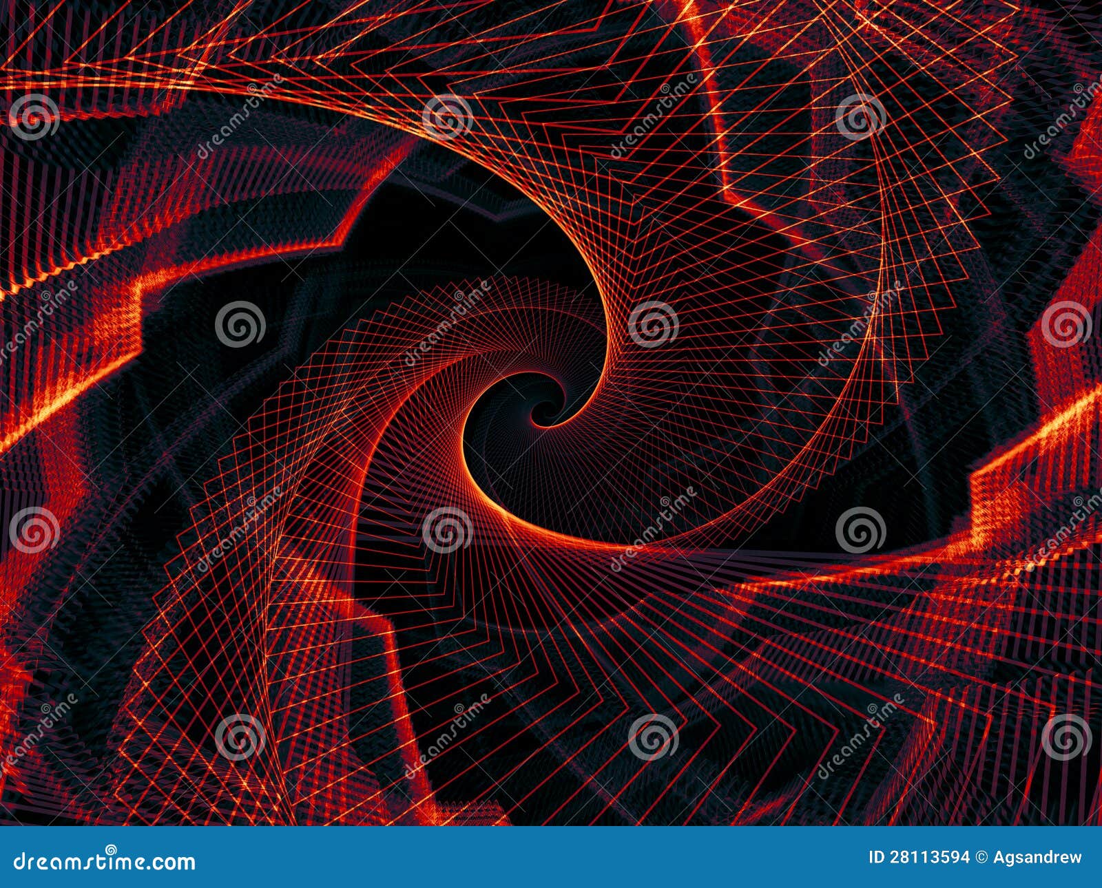 Geometric Vortex stock illustration. Illustration of fractal - 28113594