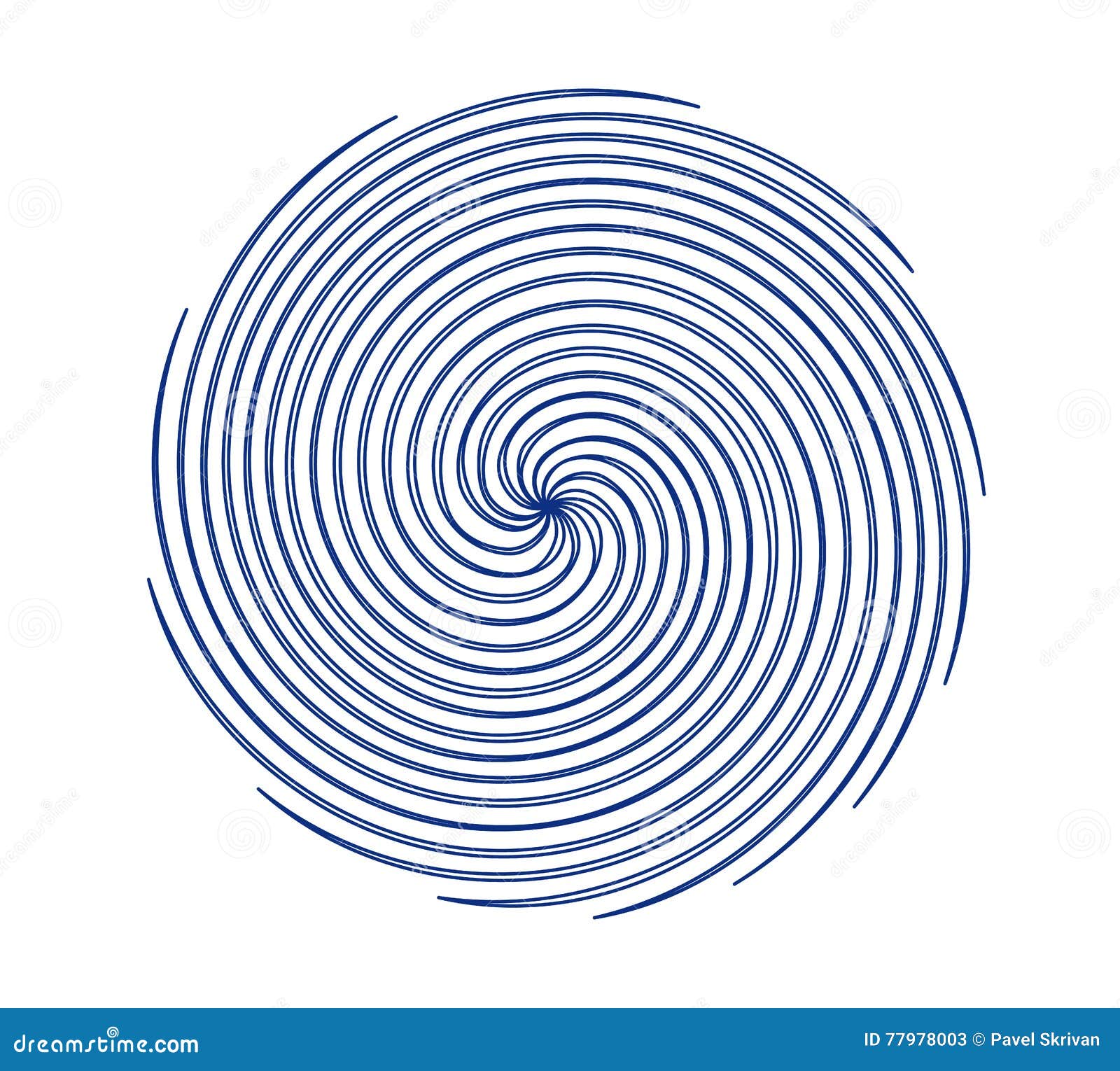 Geometric vortex vector stock vector. Illustration of modern - 77978003