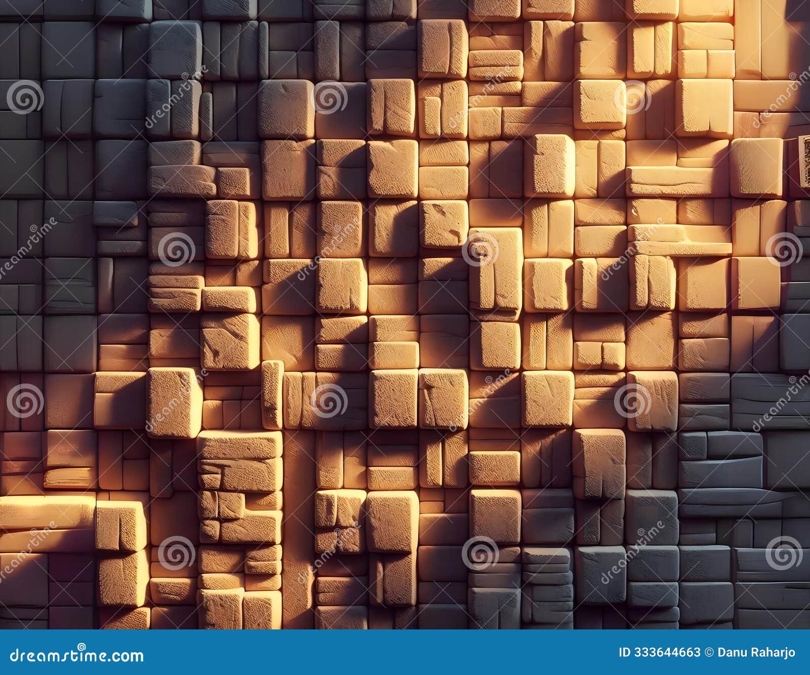 Geometric Wall Texture with Artistic Lighting Stock Illustration ...
