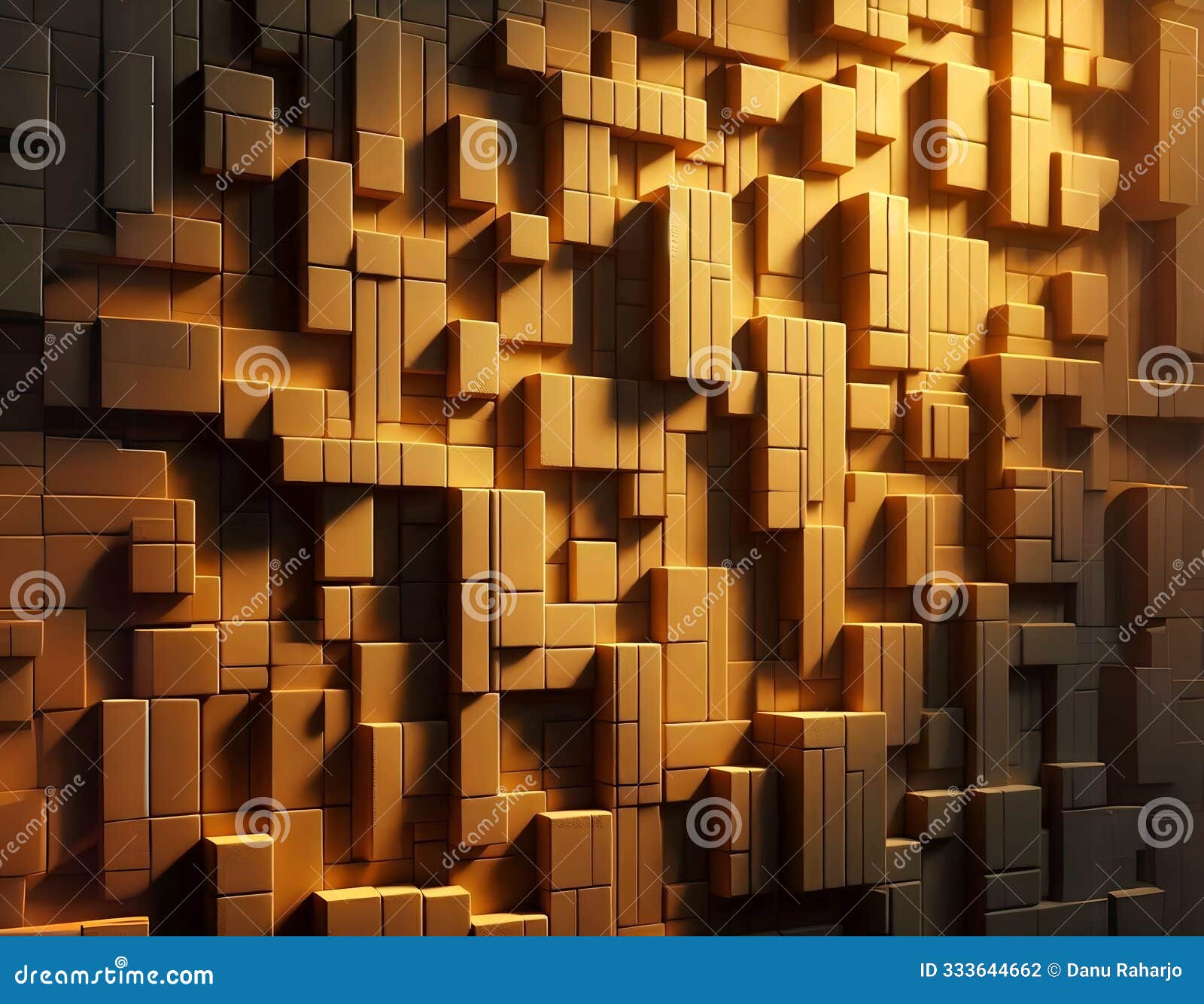 Geometric Wall Texture with Artistic Lighting Stock Illustration ...