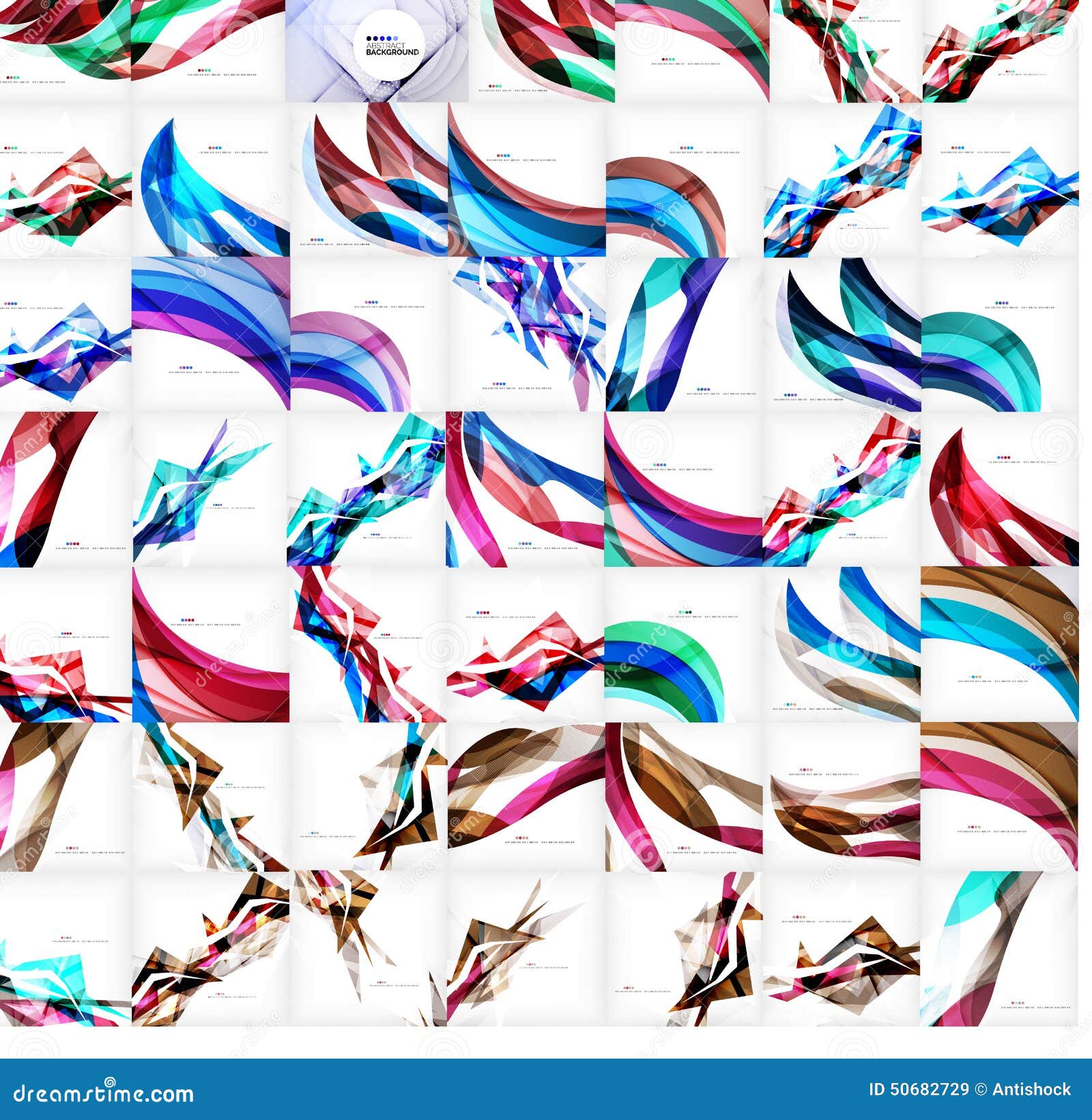 Geometric Wave Abstract Backgrounds, Vector Mega Stock Vector ...