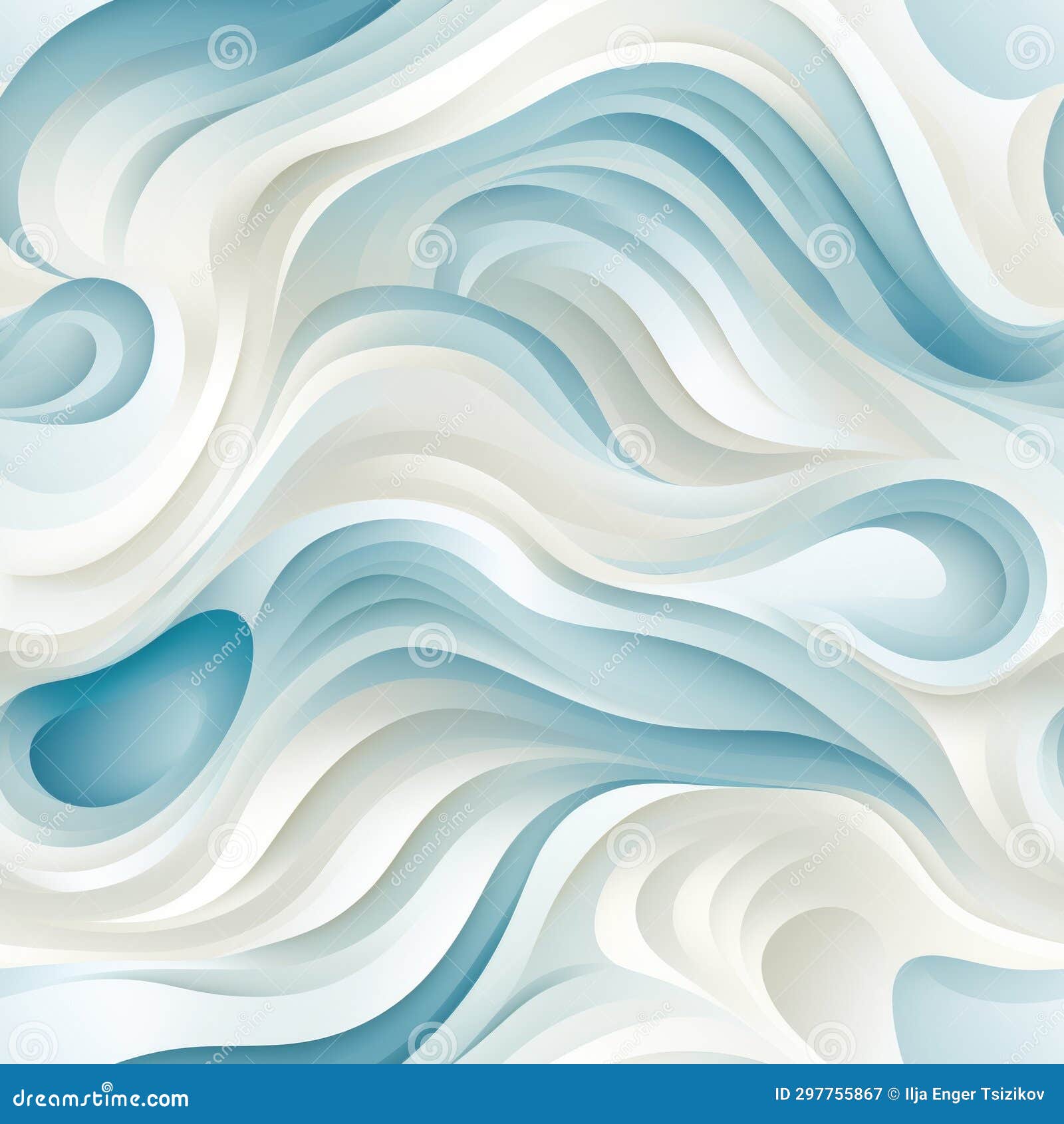 Geometric Wave Pattern on White Wall with Abstract Modern Design and ...