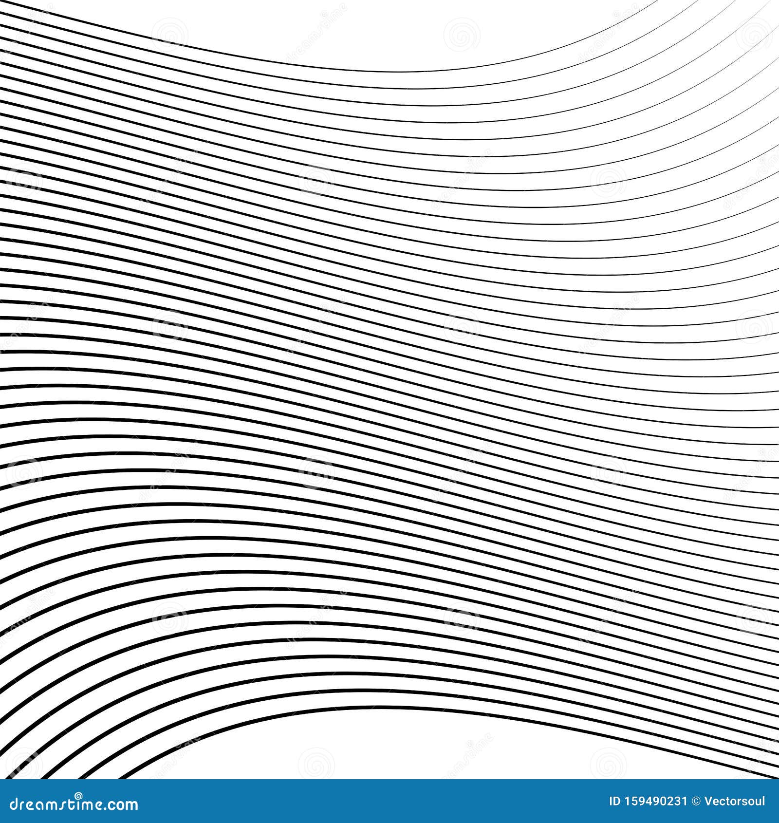 Geometric Waving, Wavy Parallel Lines. Ripple, Twisted Lines Pattern ...