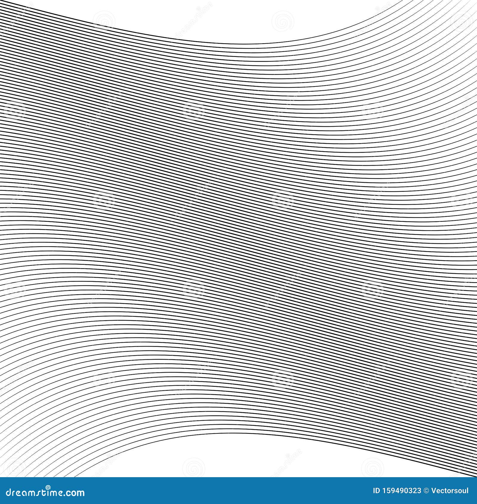 Geometric Waving, Wavy Parallel Lines. Ripple, Twisted Lines Pattern ...
