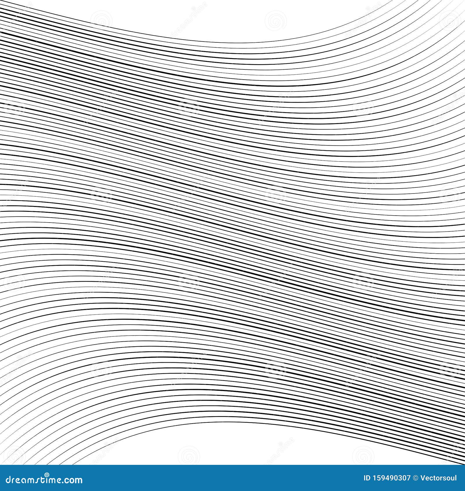 Geometric Waving, Wavy Parallel Lines. Ripple, Twisted Lines Pattern ...