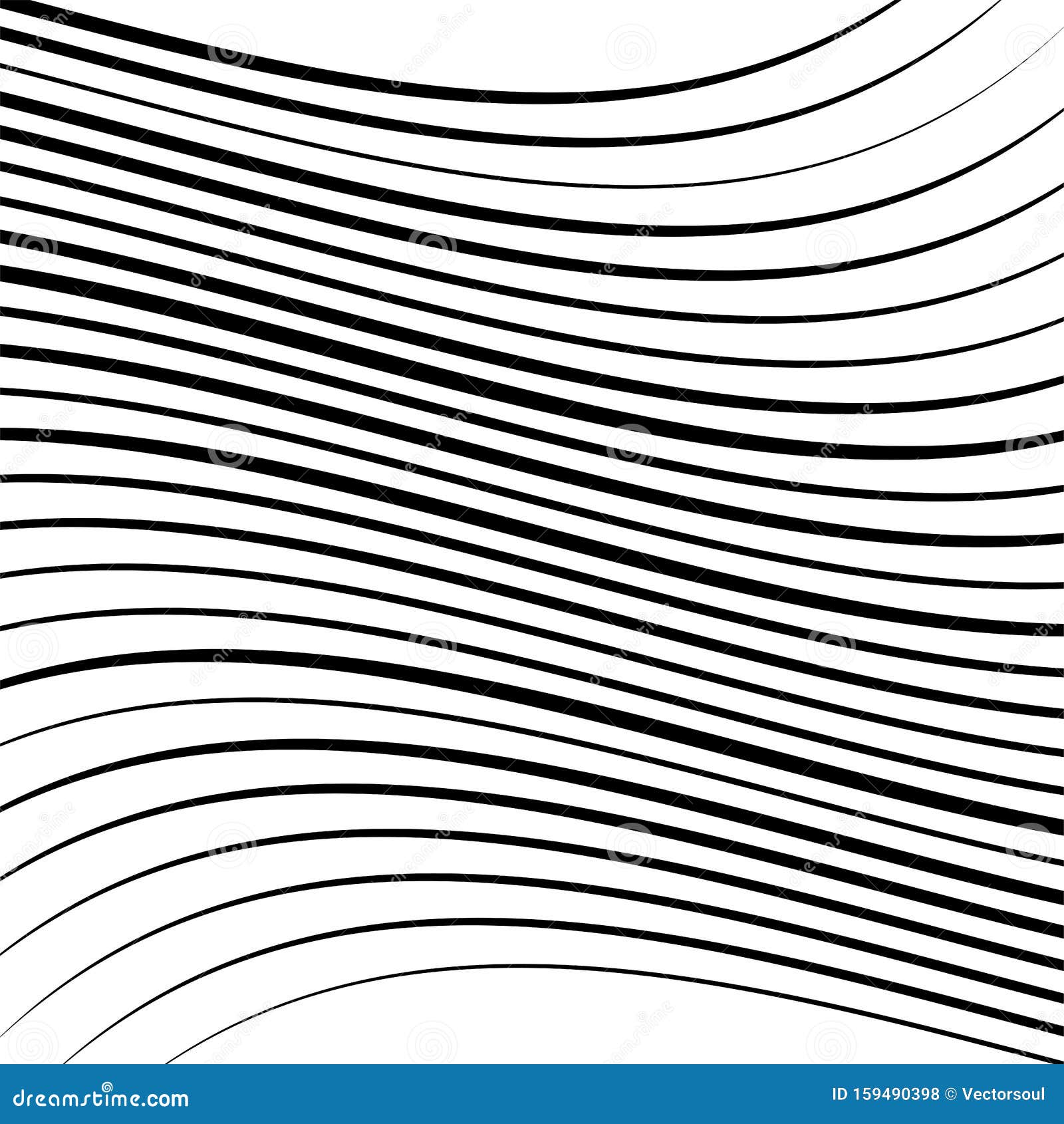 Geometric Waving, Wavy Parallel Lines. Ripple, Twisted Lines Pattern ...