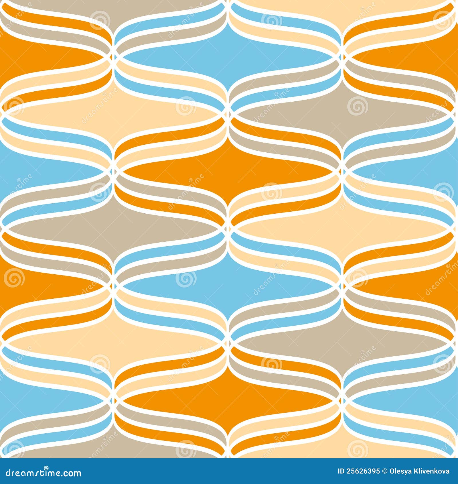 Geometric Wavy Lines Pattern Stock Vector - Illustration of cheerful ...