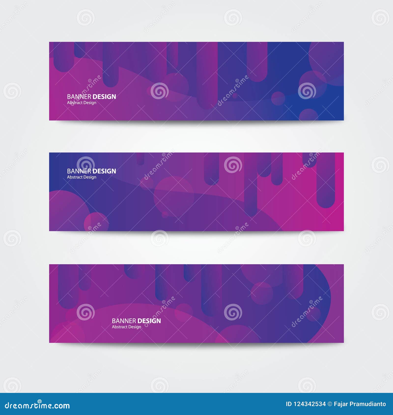 Vector Geometric Purple Abstract Banner Design with Gradient Stock ...
