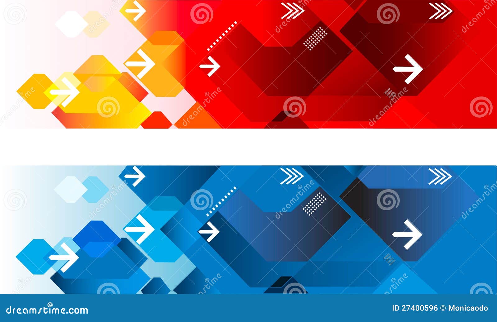 Geometric web headers stock vector. Illustration of decorative - 27400596