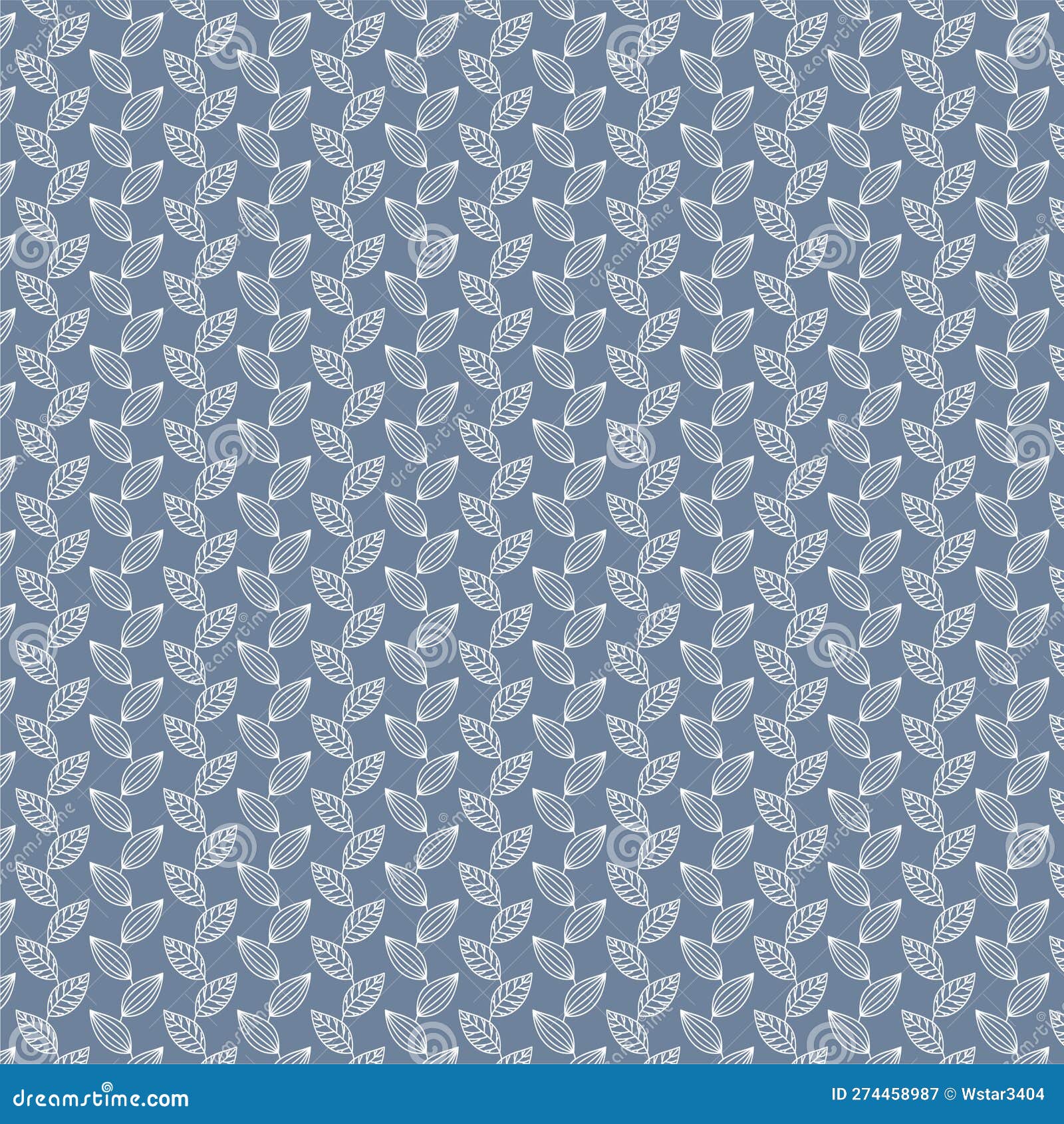 Geometric White Leaf Pattern. Retro Scandinavian Style Stock Vector ...