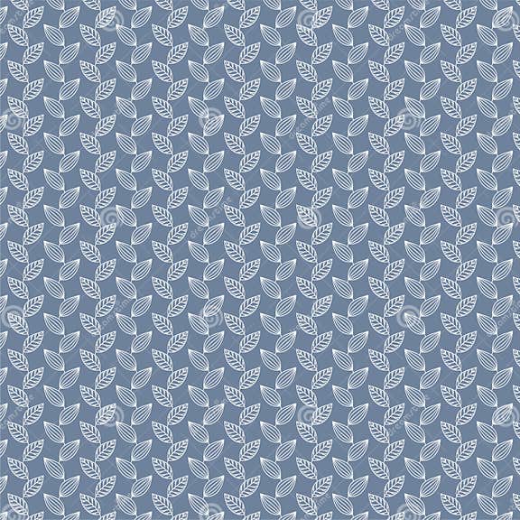 Geometric White Leaf Pattern. Retro Scandinavian Style Stock Vector ...