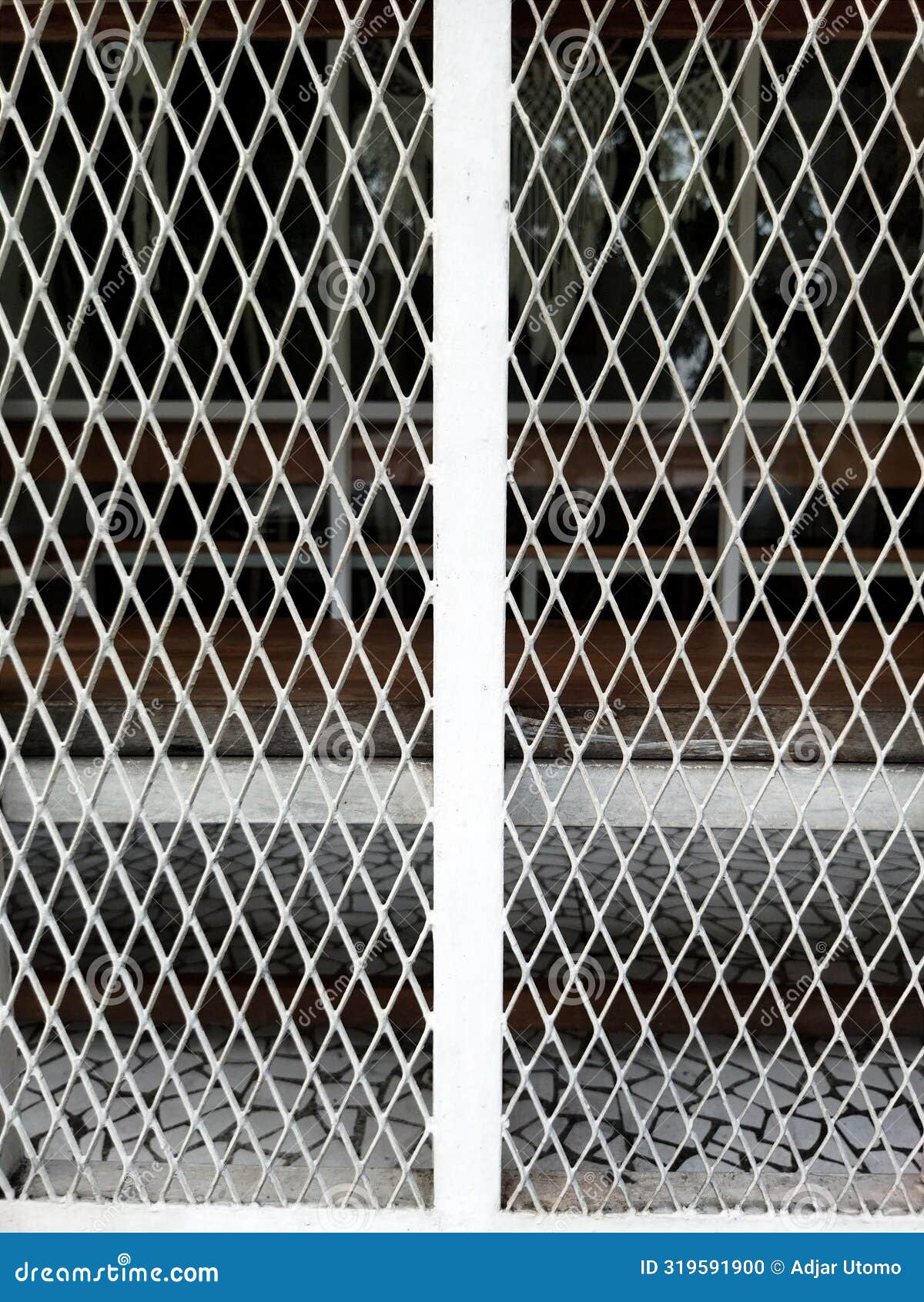 Geometric White Wire Bars in Vertical Format. Stock Photo - Image of ...